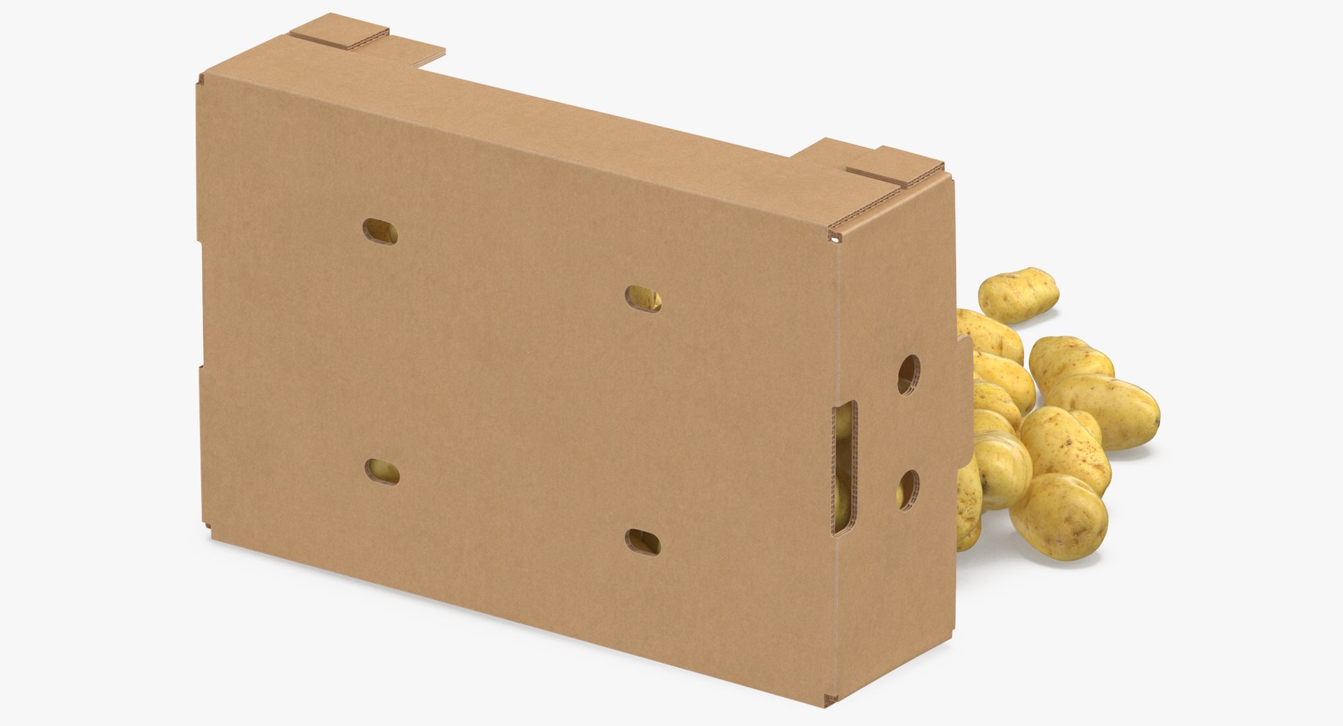 Cardboard box 02 clean model - TurboSquid 1420055