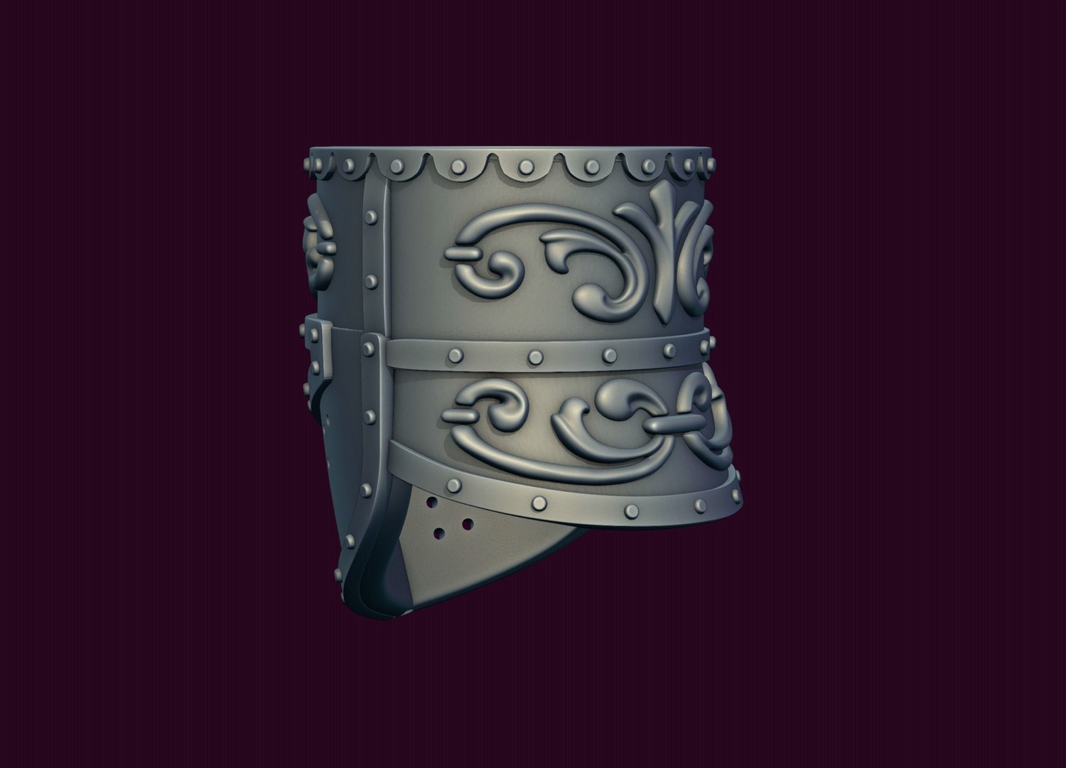 3D Crusader Helmet 3D Print Model - TurboSquid 1874974