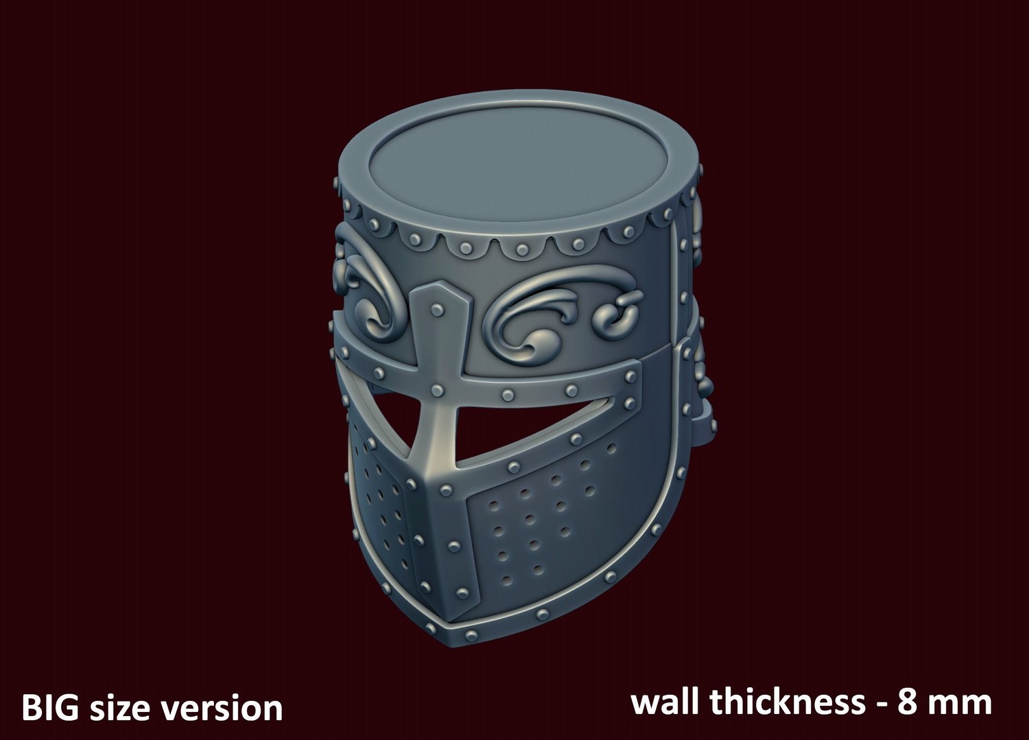 3D Crusader Helmet 3D Print Model - TurboSquid 1874974