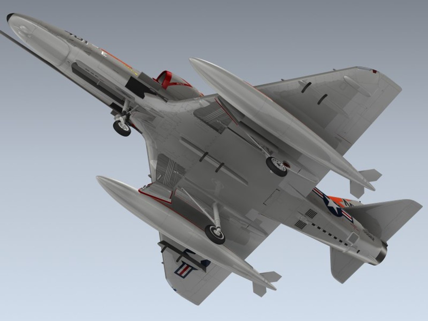 A-4f Skyhawk 3d Max