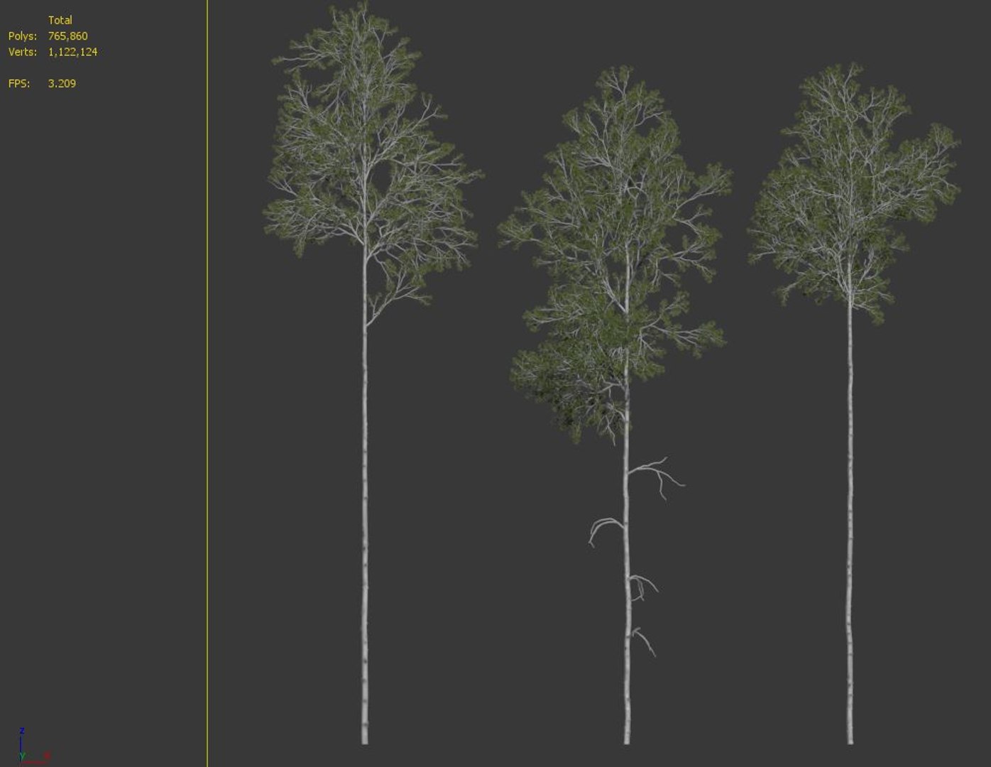 3D Aspen trees01 - TurboSquid 1929130