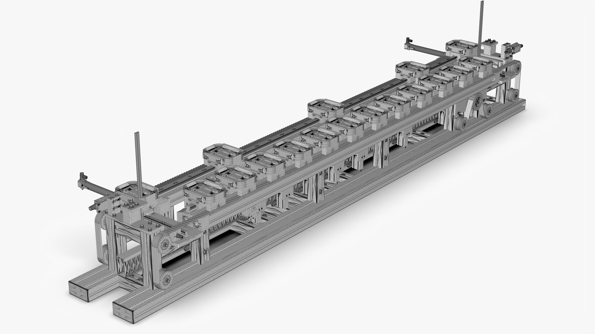 Automatic Ring Tooling Line Accompanying Conveyor 3D Model - TurboSquid ...