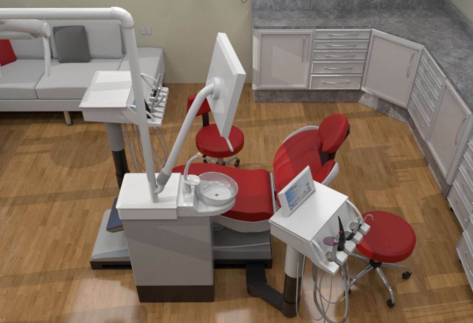 3D Model Interior Dental Room - TurboSquid 1397557