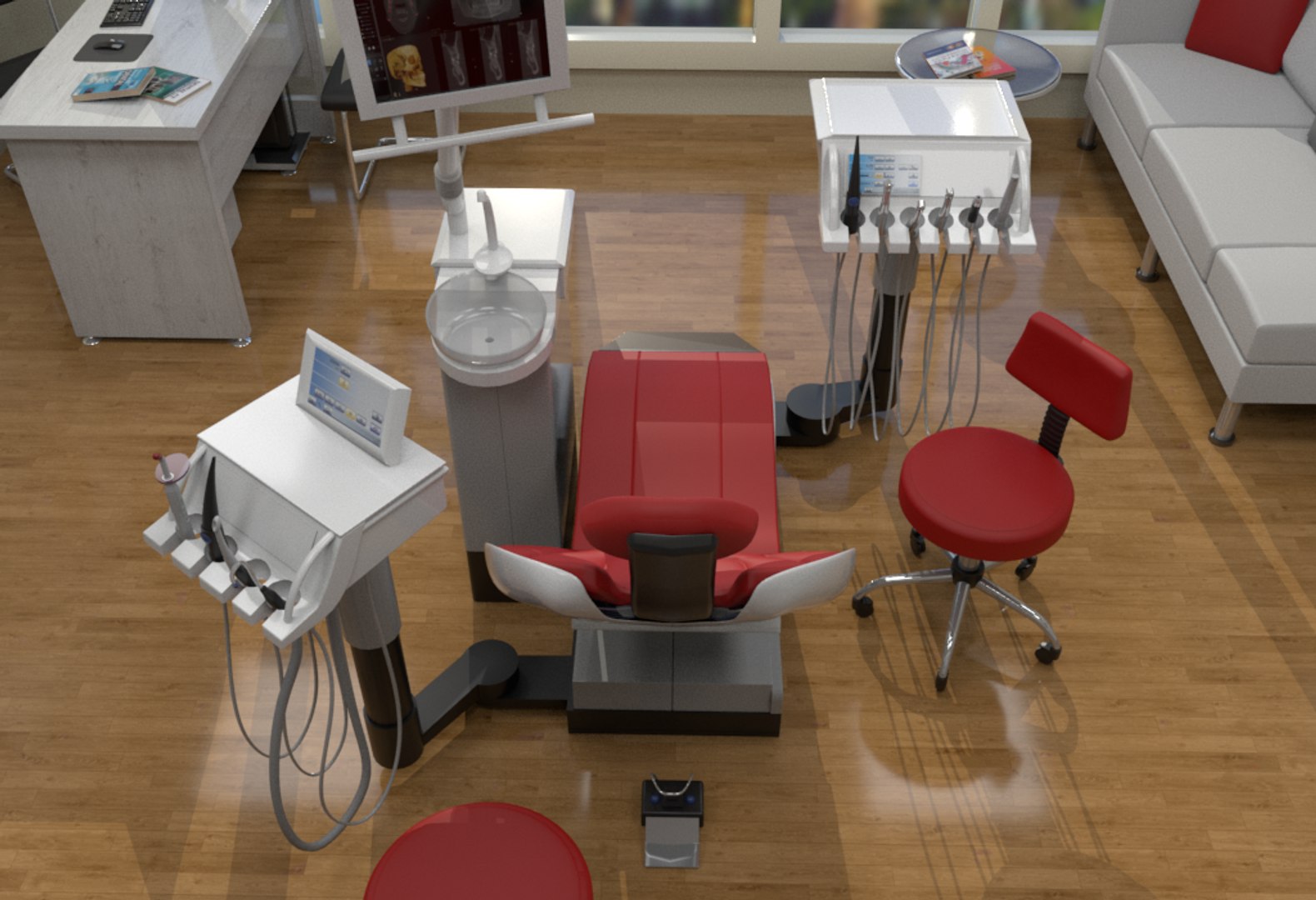 3D Model Interior Dental Room - TurboSquid 1397557