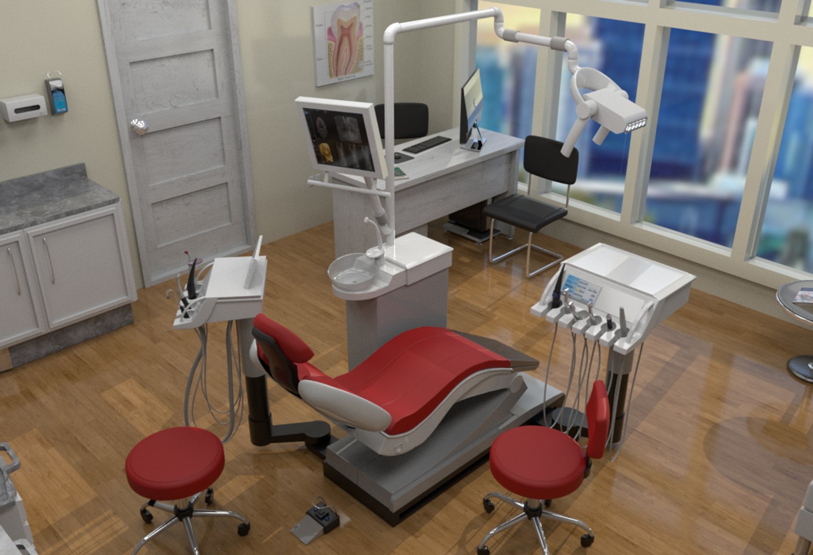 3D Model Interior Dental Room - TurboSquid 1397557