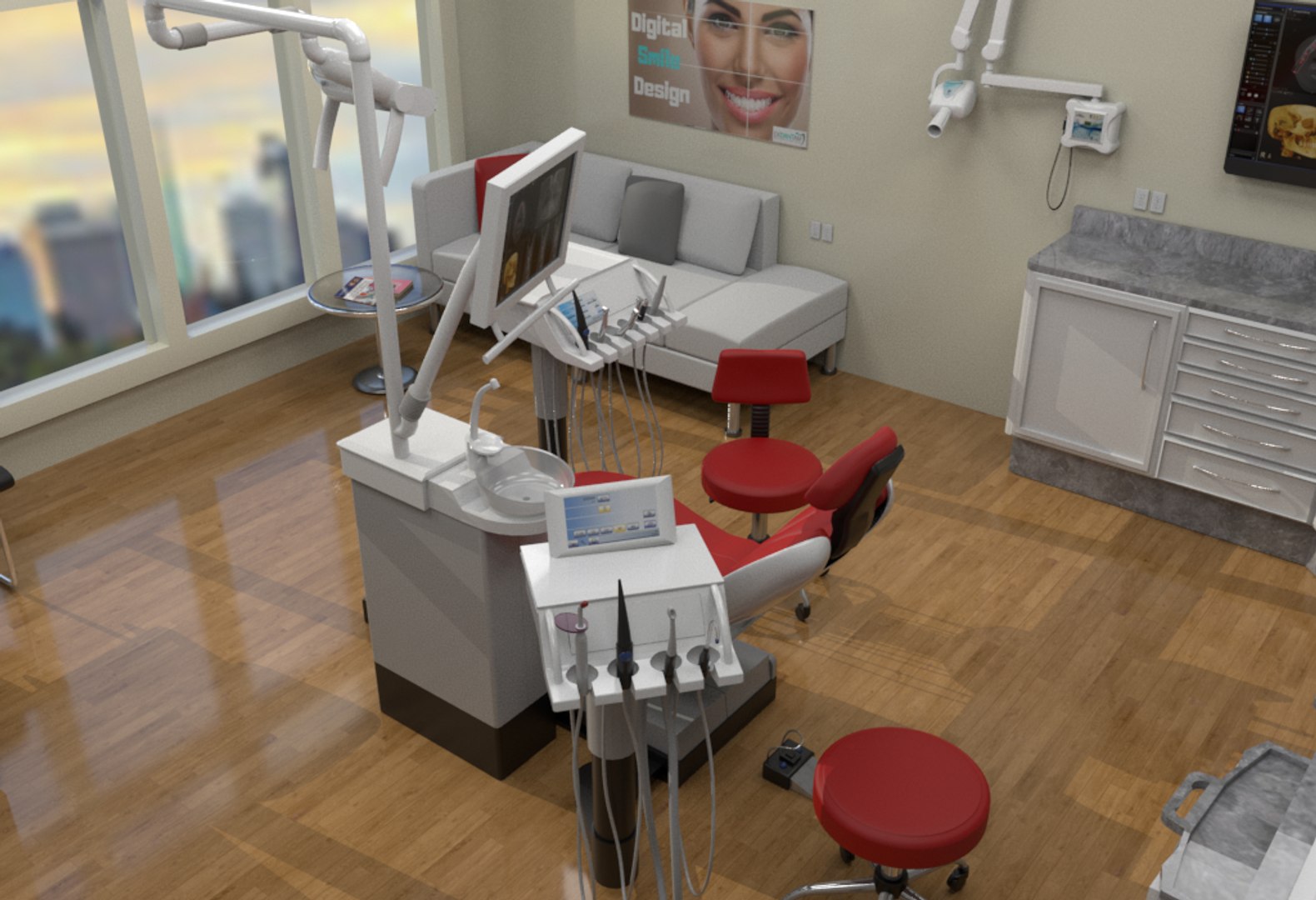 3D Model Interior Dental Room - TurboSquid 1397557