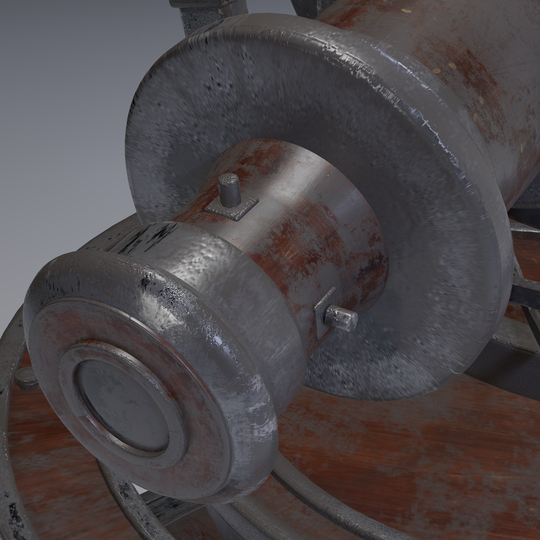 3D Dusty Vintage Telescope 02 model - TurboSquid 2101585