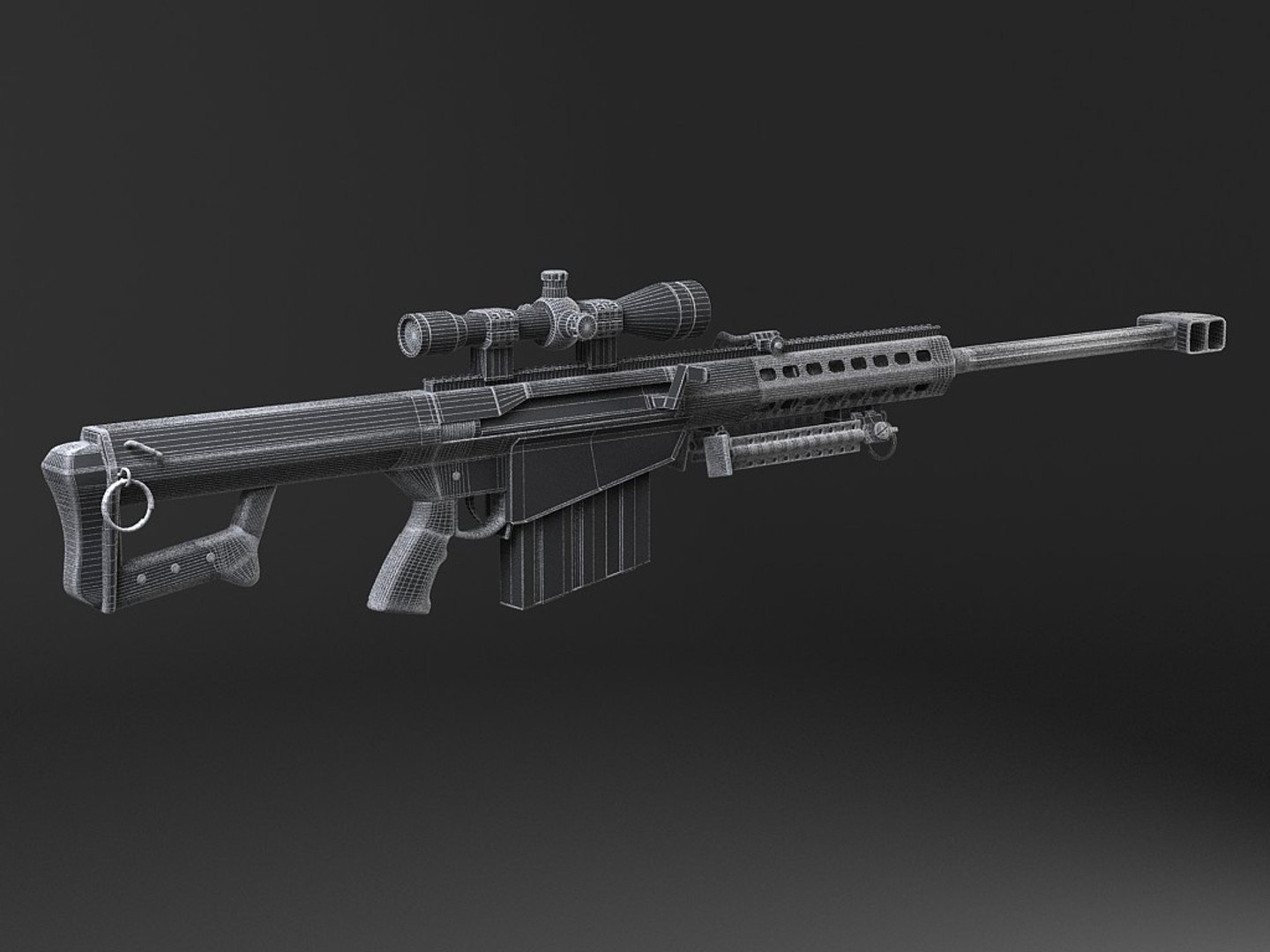 3d Rifle A1 Barrett Model