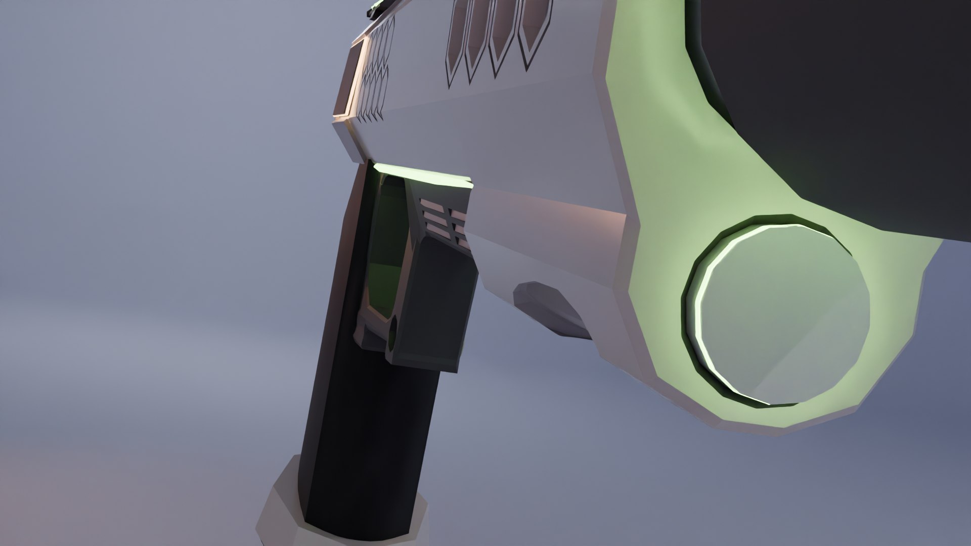 Silenced Pistol - Low Poly 3D Model - TurboSquid 2309851