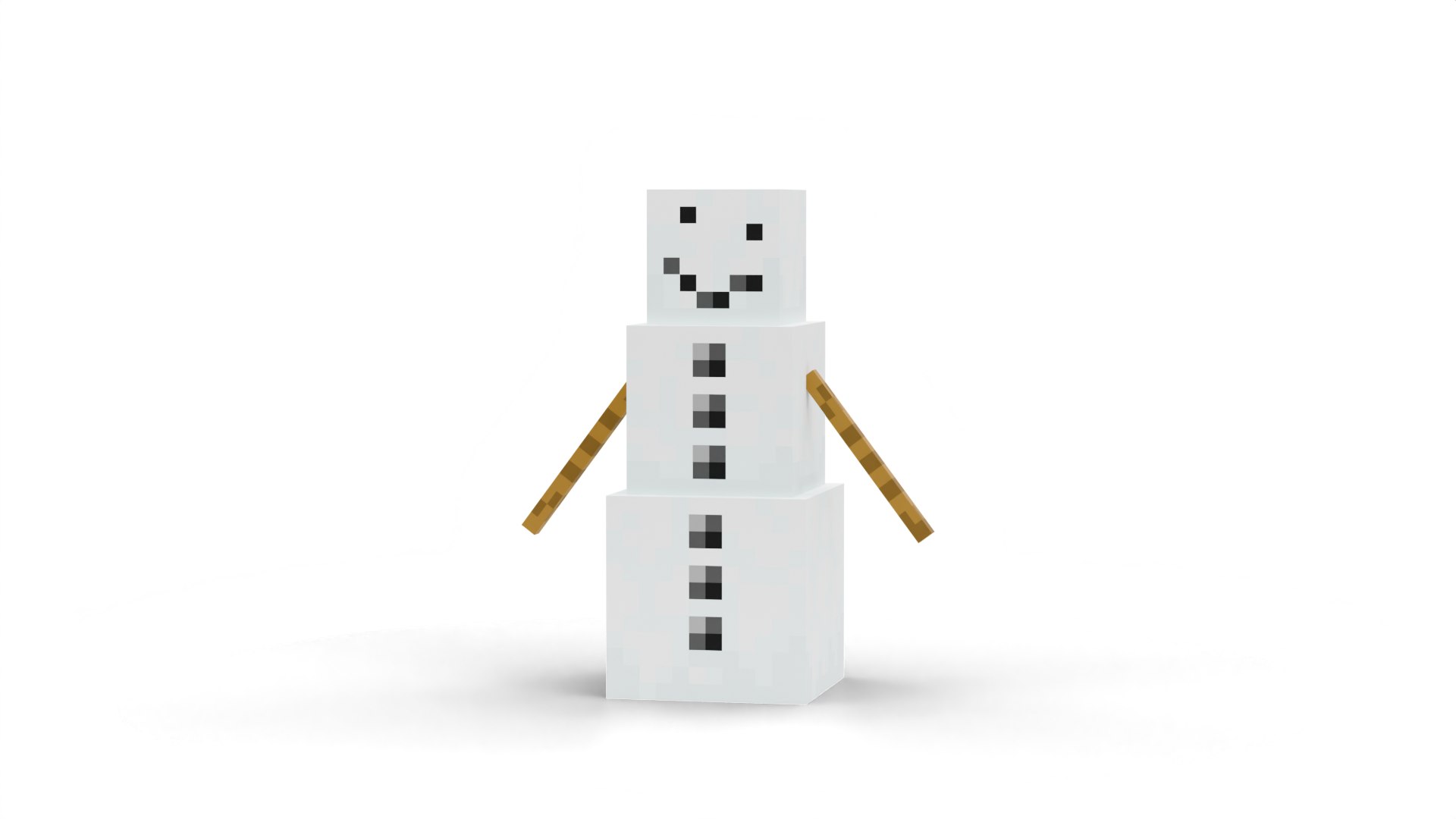 3D Snow Golem - Minecraft Model - TurboSquid 2514906