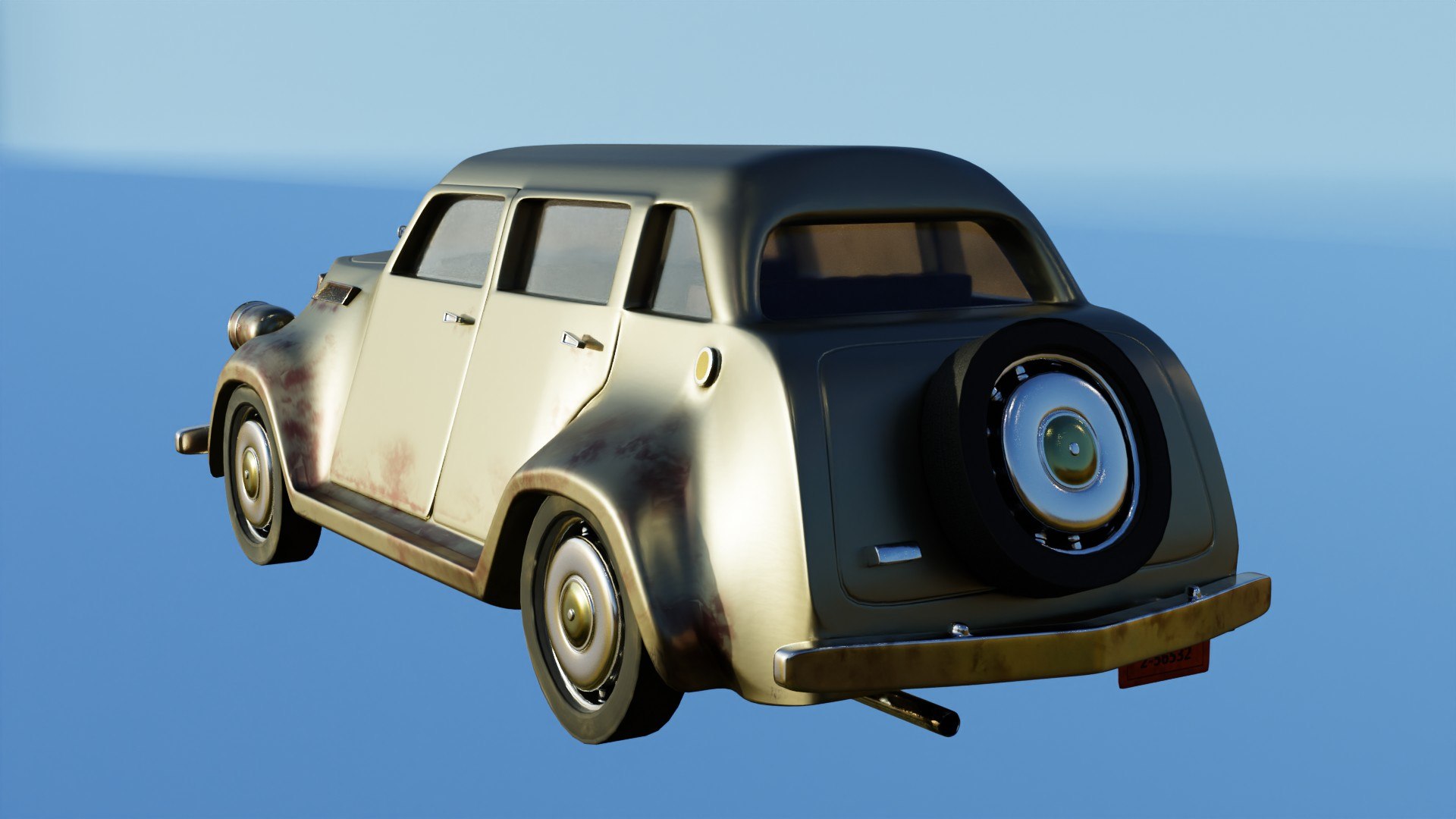 3D Procedurally Colored Retro 1930s-40s Car - Scene Included ...