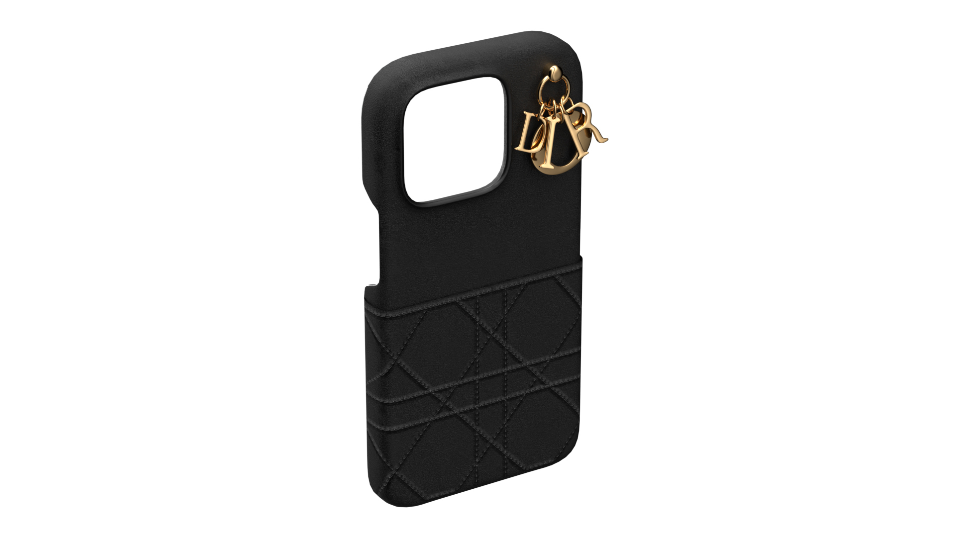 3D Model Iphone 15 Pro Case Dior Black - TurboSquid 2207415