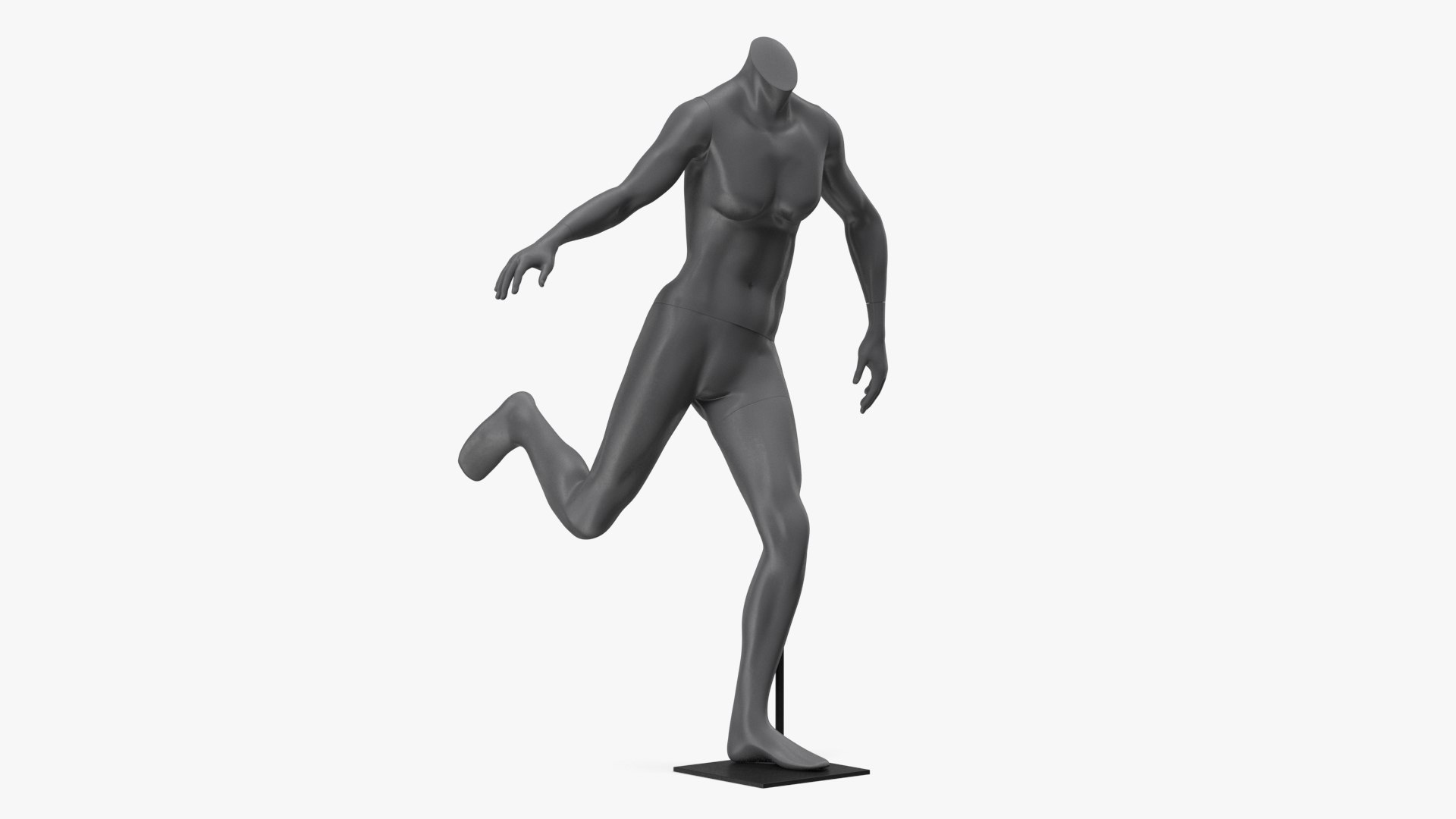 Black Female Sports Mannequin Running 3D model - TurboSquid 2101982