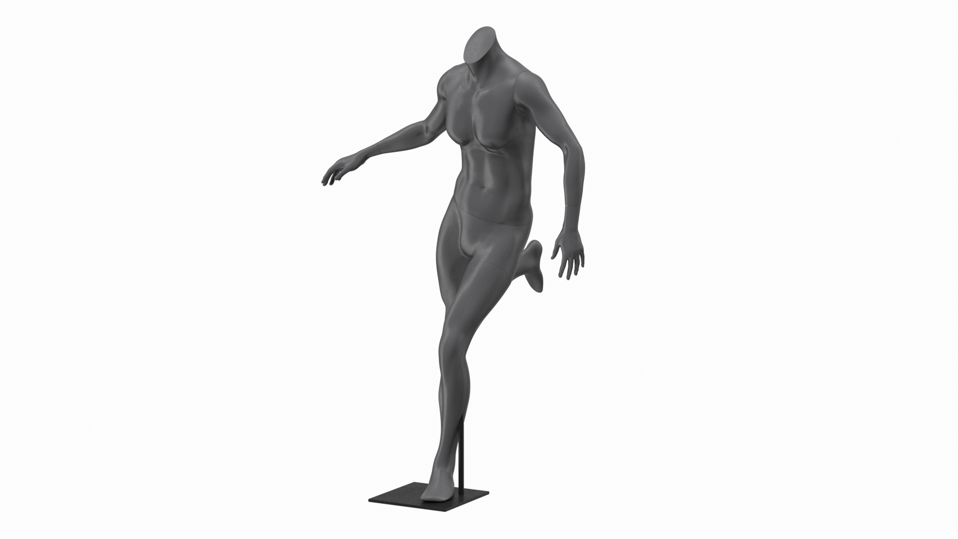Black Female Sports Mannequin Running 3D Model - TurboSquid 2101982