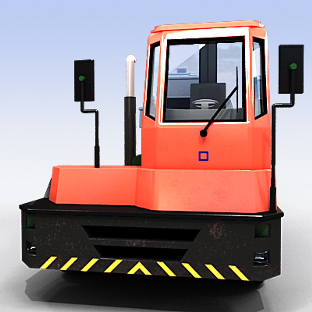 3d Terminal Truck Trailer Model
