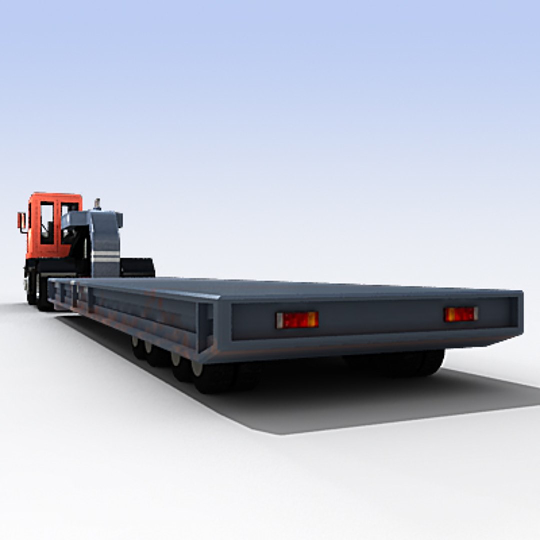 3d Terminal Truck Trailer Model
