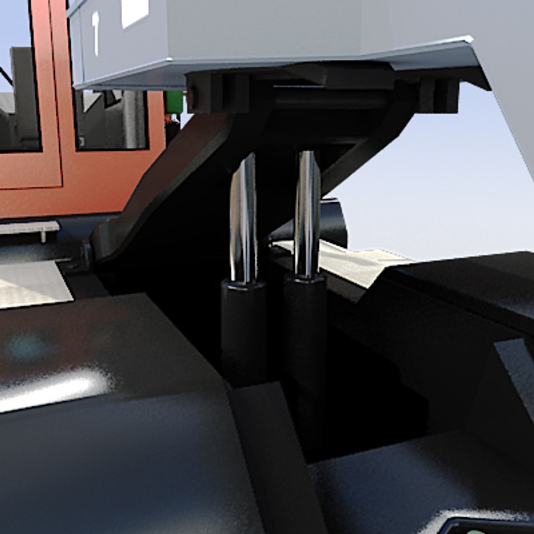 3d Terminal Truck Trailer Model