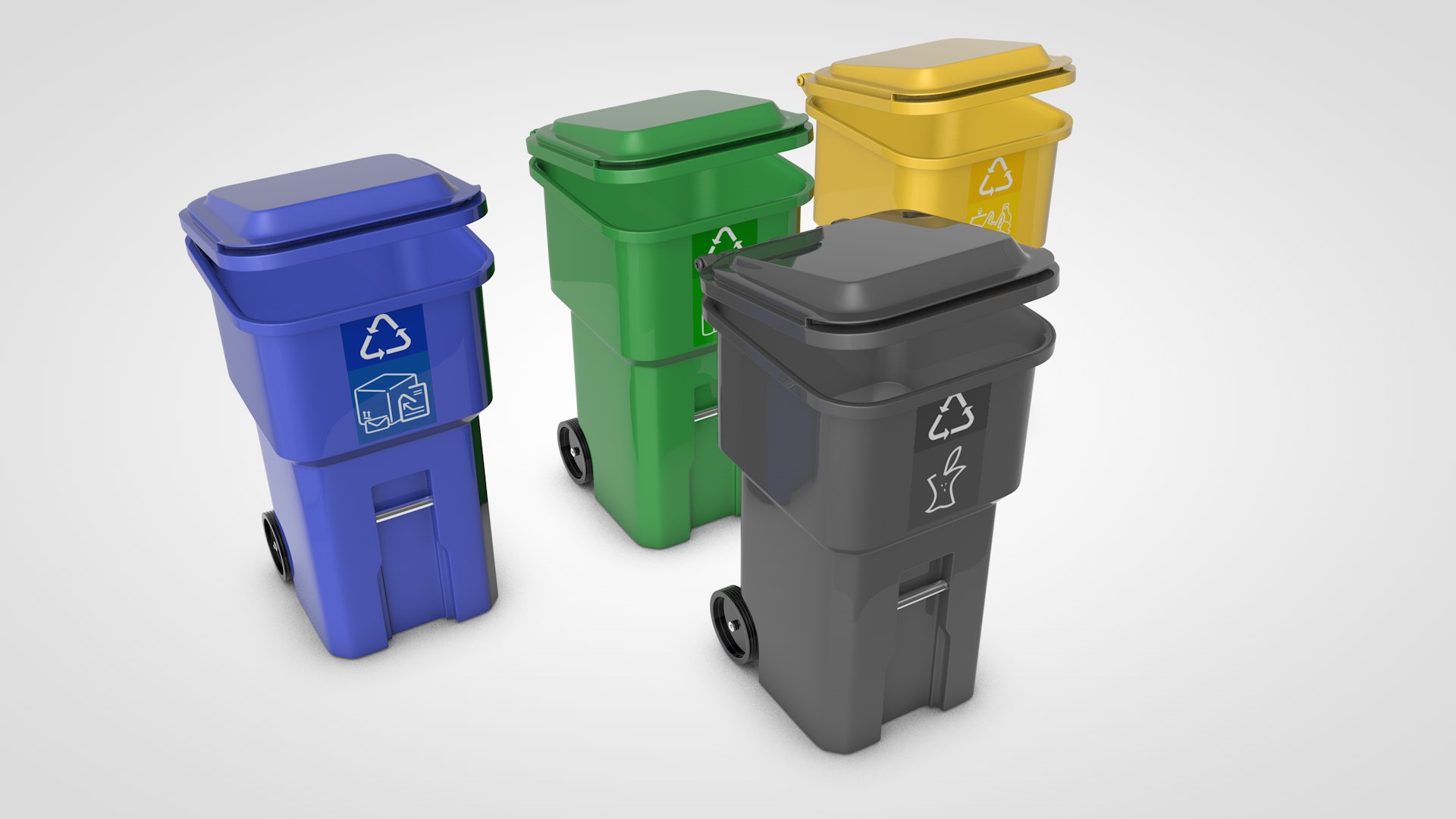 Recycle Bin 3D Model - TurboSquid 1380831