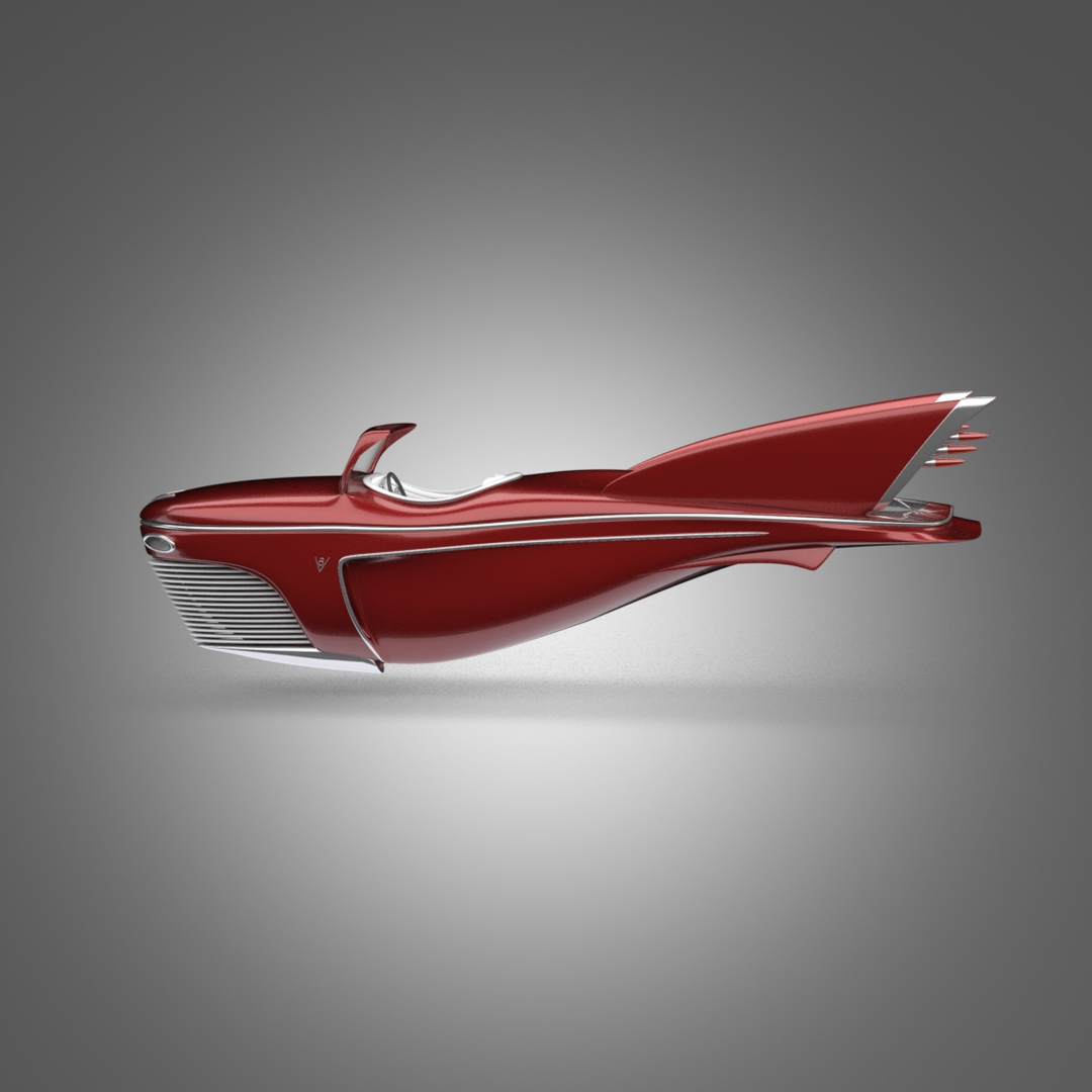 Retro flying car 3D model - TurboSquid 1277882