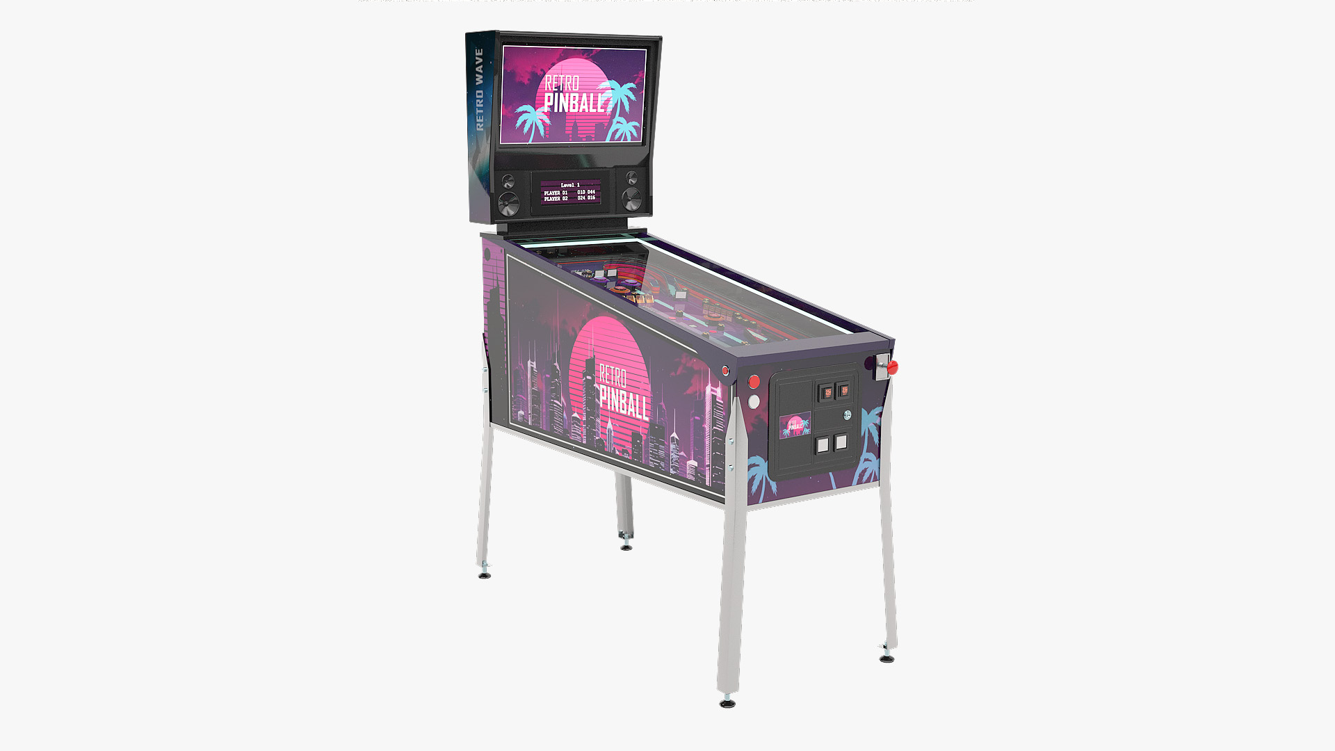 Pinball Machine 3D - TurboSquid 2239429