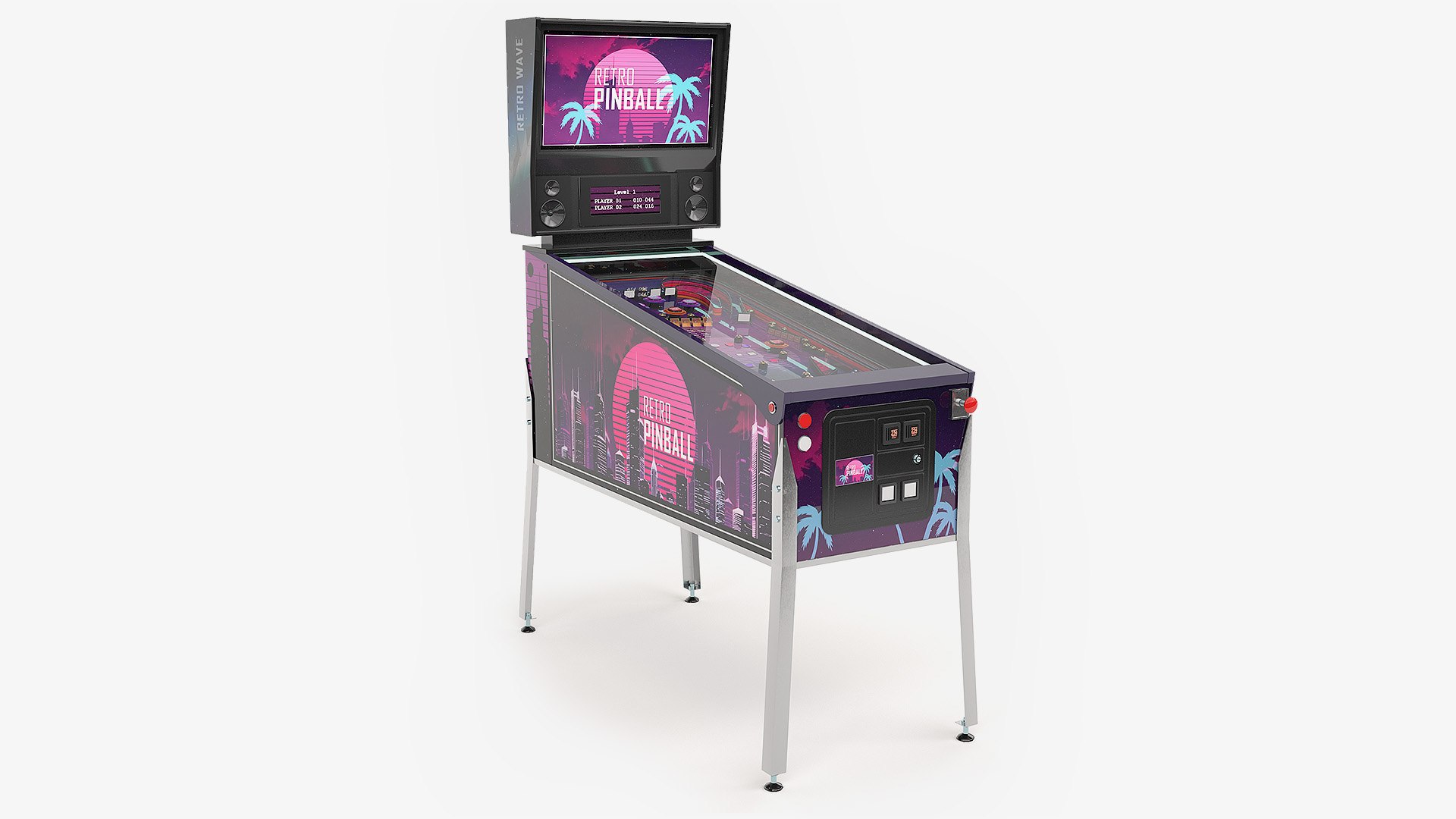 Pinball Machine 3D - TurboSquid 2239429