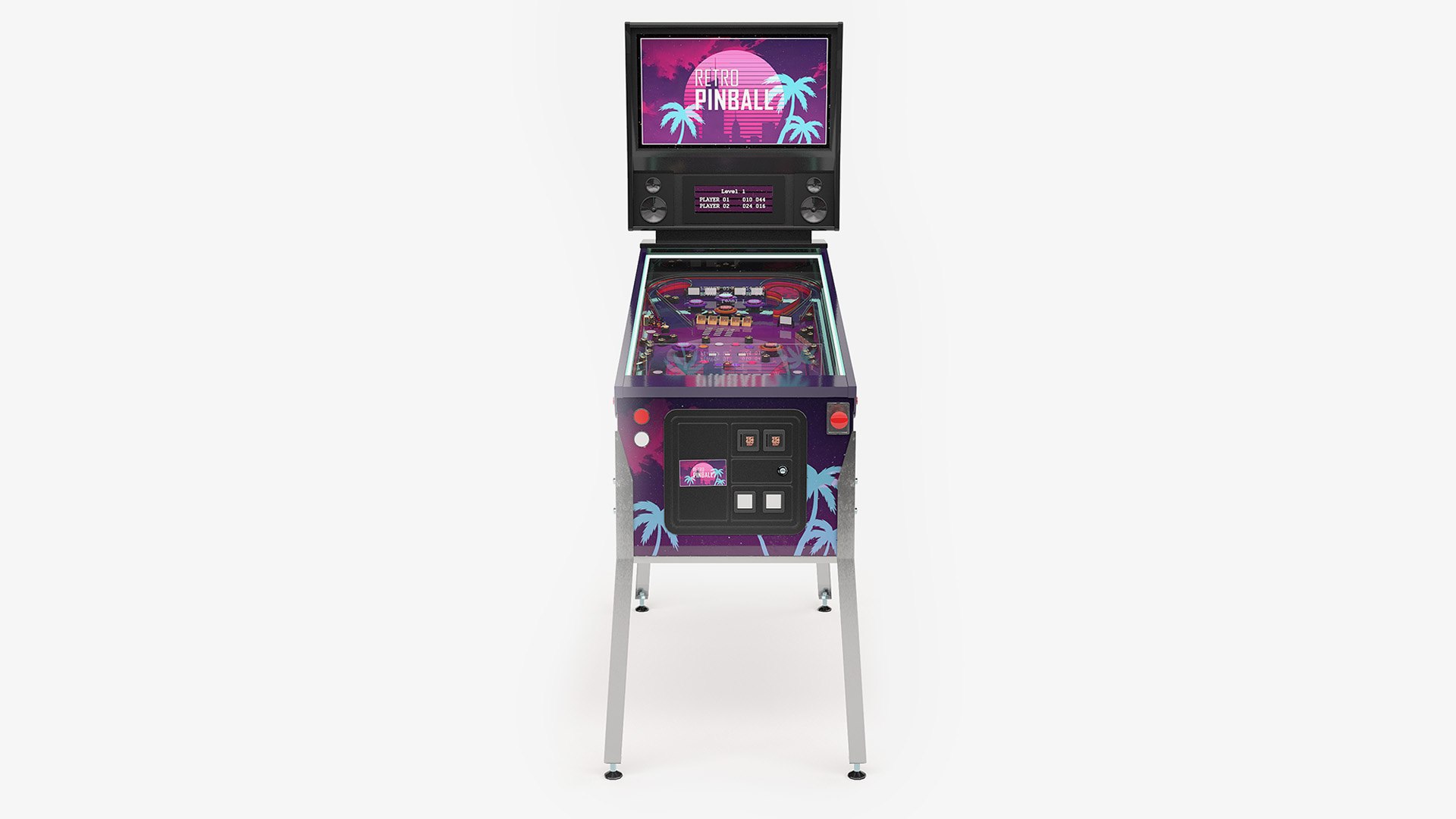 Pinball Machine 3D - TurboSquid 2239429