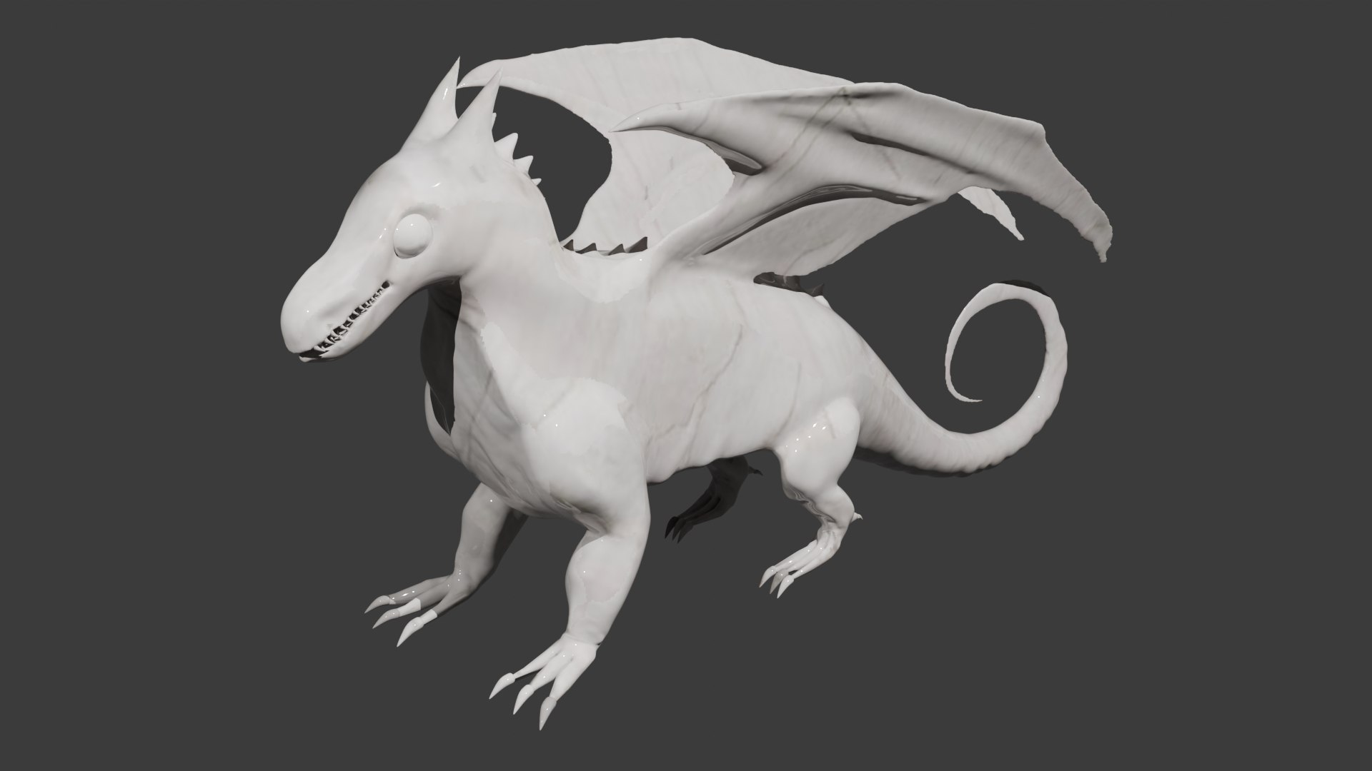 Dragon Statue 3D Model - TurboSquid 2346903