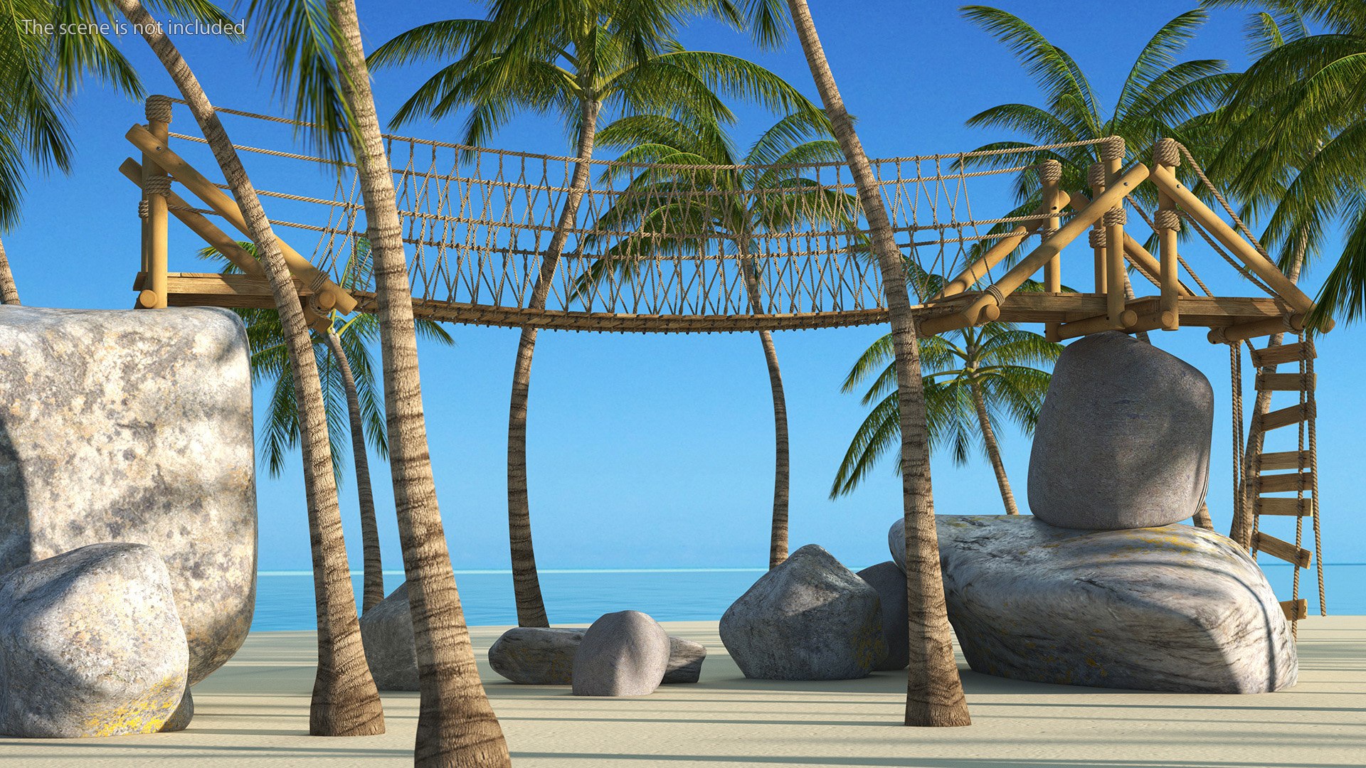Short Rope Bridge 3D Model - TurboSquid 2098146