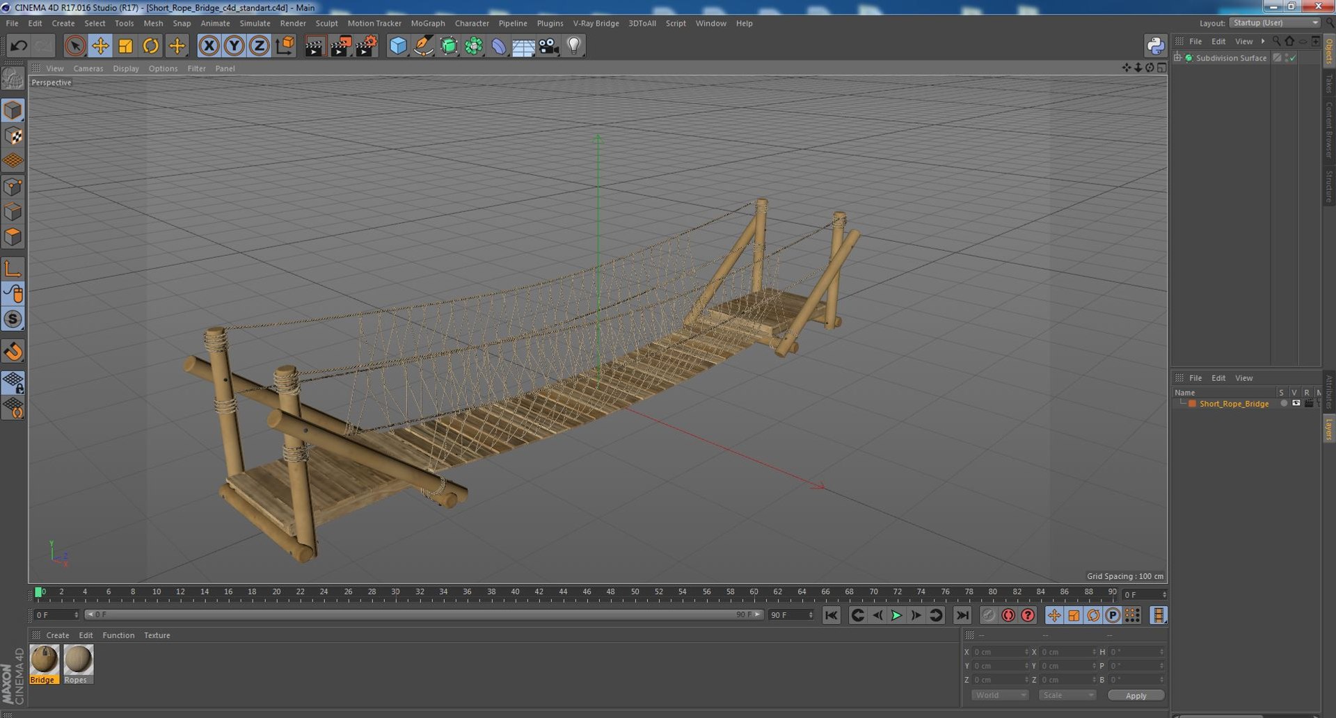 Short Rope Bridge 3D Model - TurboSquid 2098146