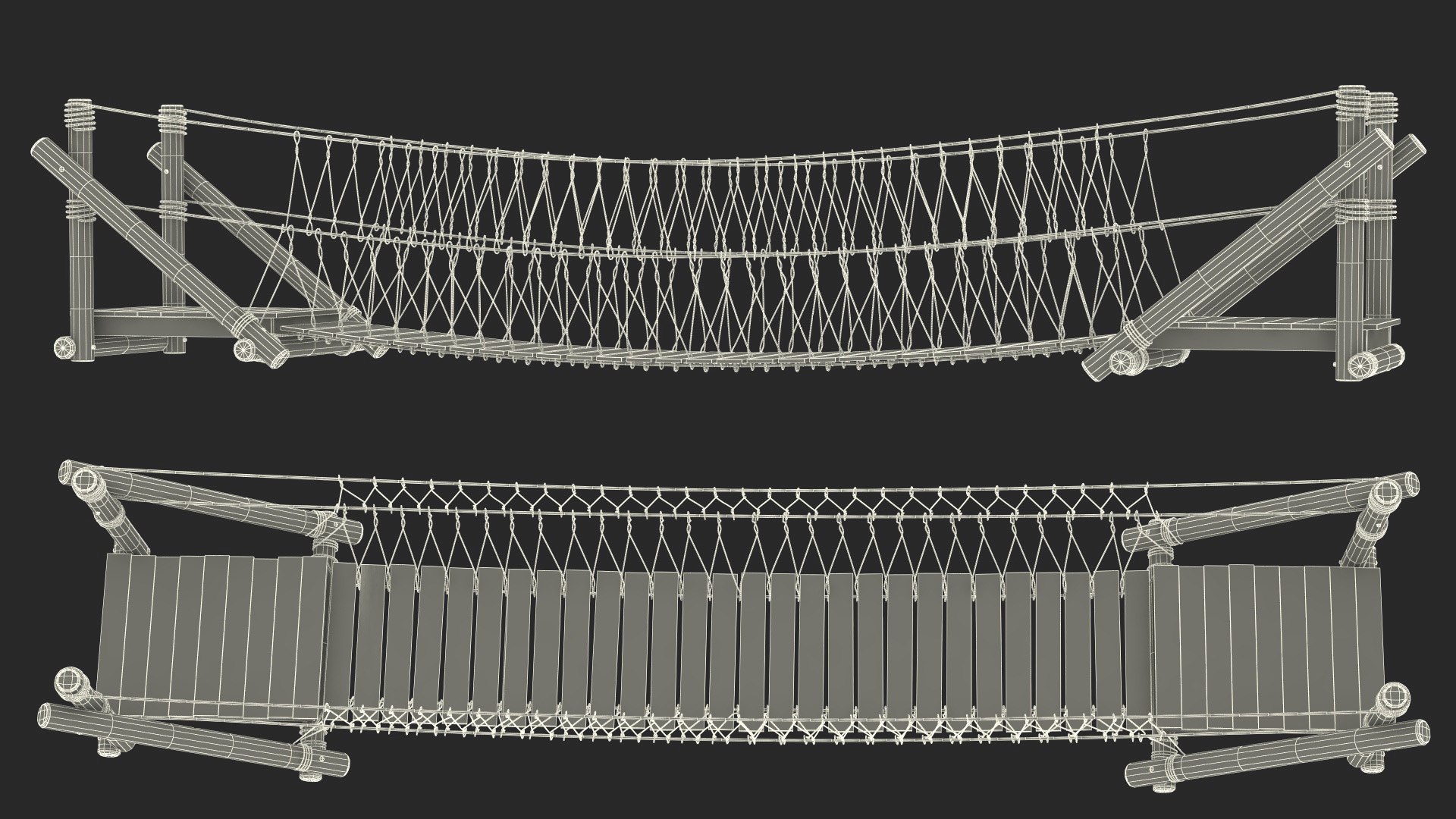 Short Rope Bridge 3D Model - TurboSquid 2098146