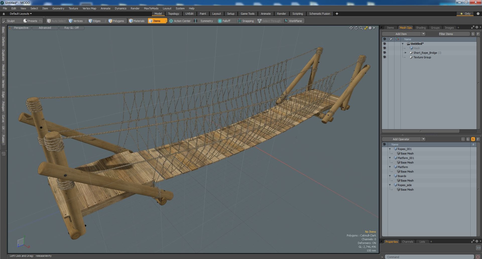 Short Rope Bridge 3D Model - TurboSquid 2098146