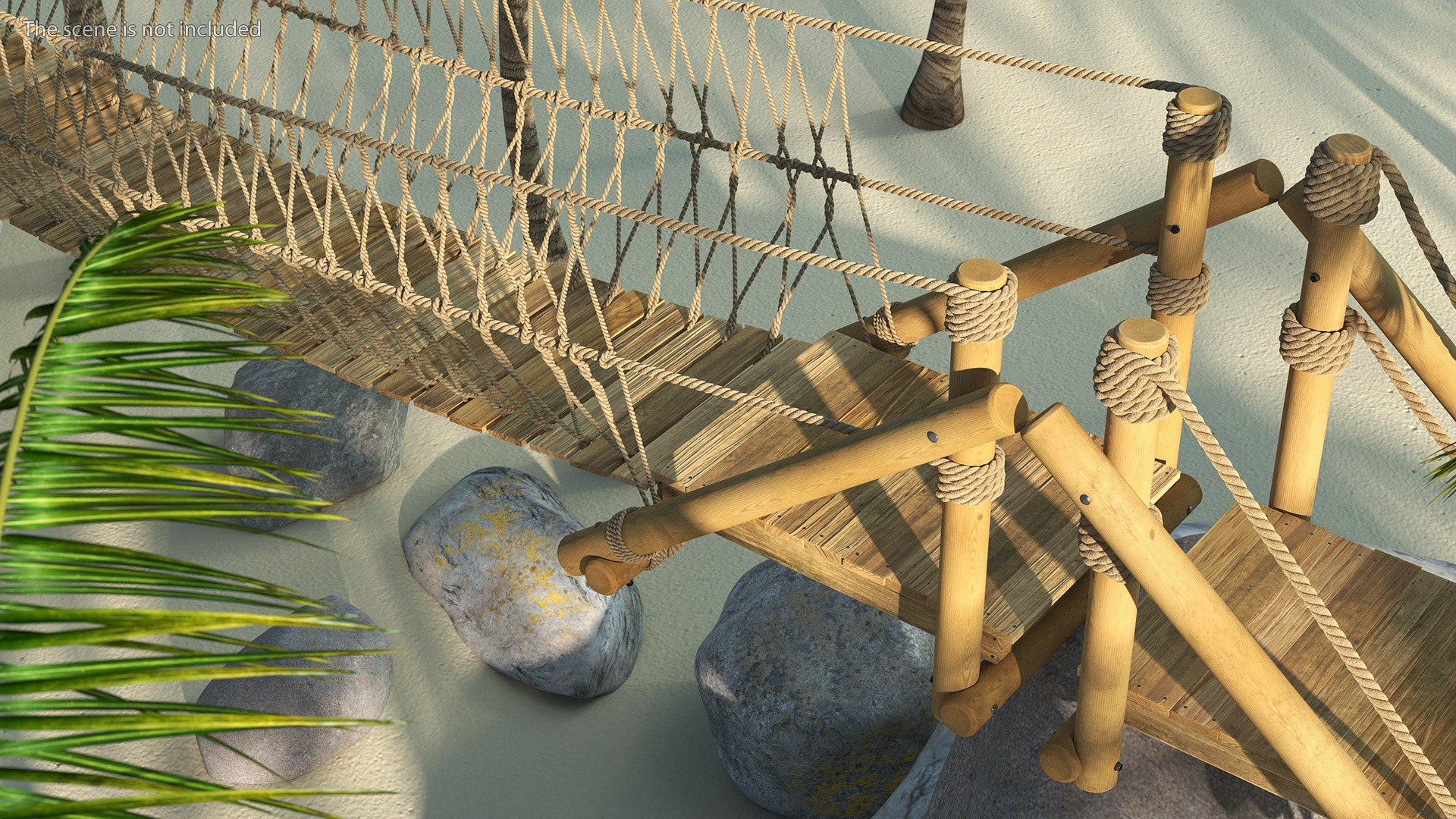 Short Rope Bridge 3D Model - TurboSquid 2098146