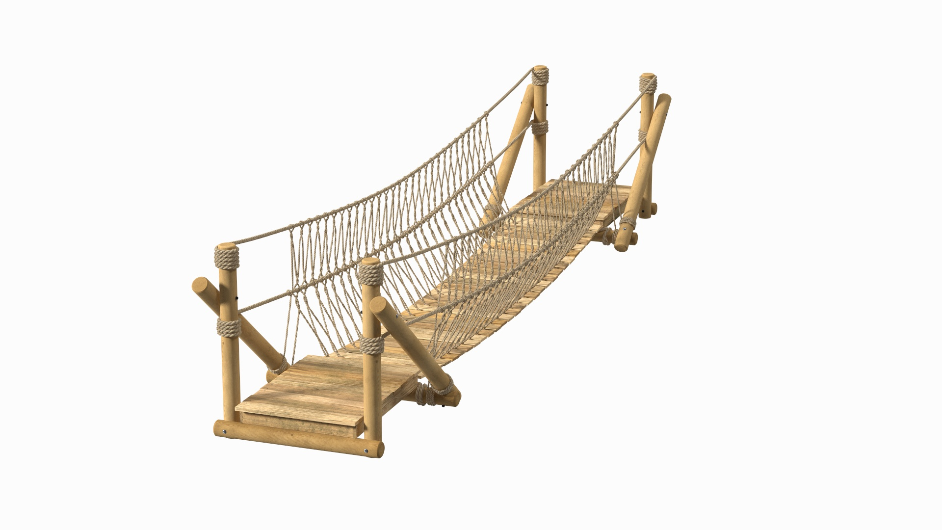 Short Rope Bridge 3D Model - TurboSquid 2098146