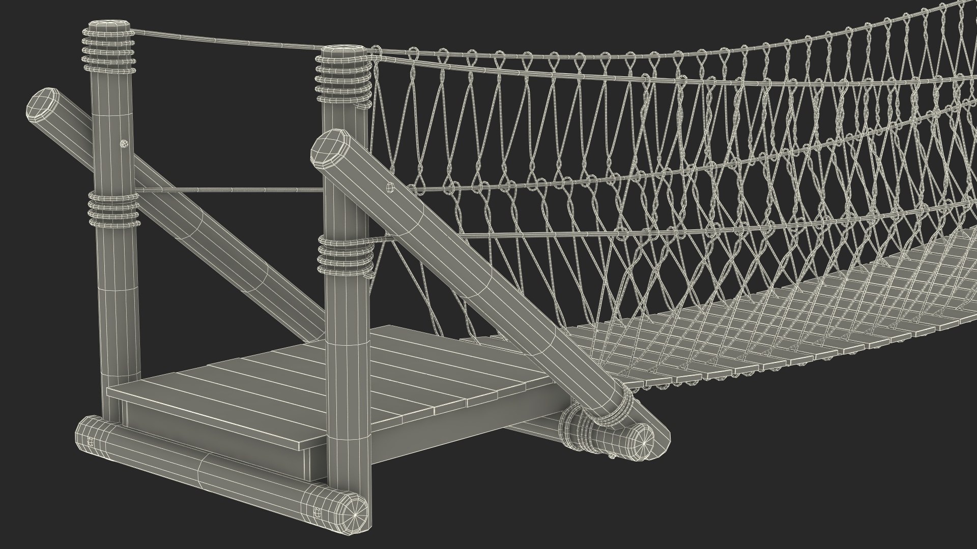 Short Rope Bridge 3D Model - TurboSquid 2098146