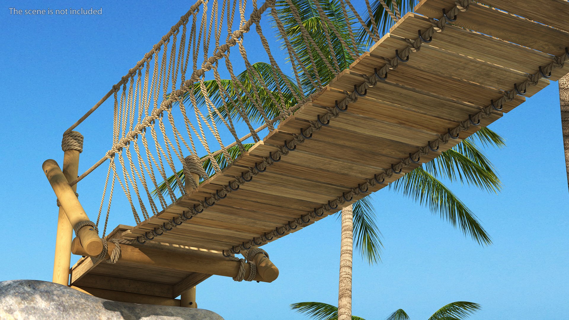 Short Rope Bridge 3D Model - TurboSquid 2098146