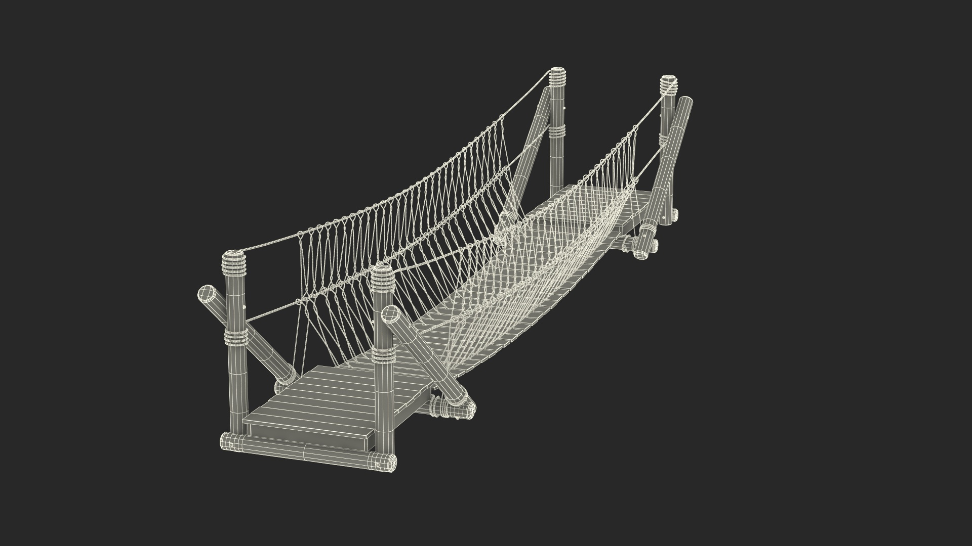 Short Rope Bridge 3D Model - TurboSquid 2098146