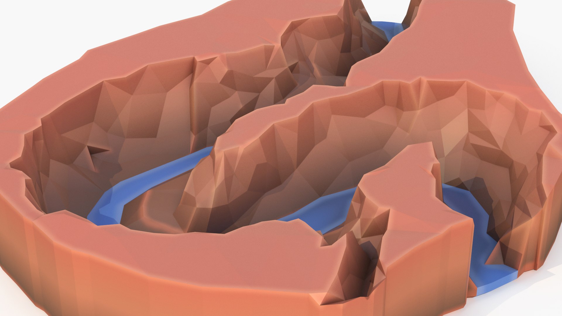 3D Low Poly Cartoon Model Grand Canyon - TurboSquid 2382957