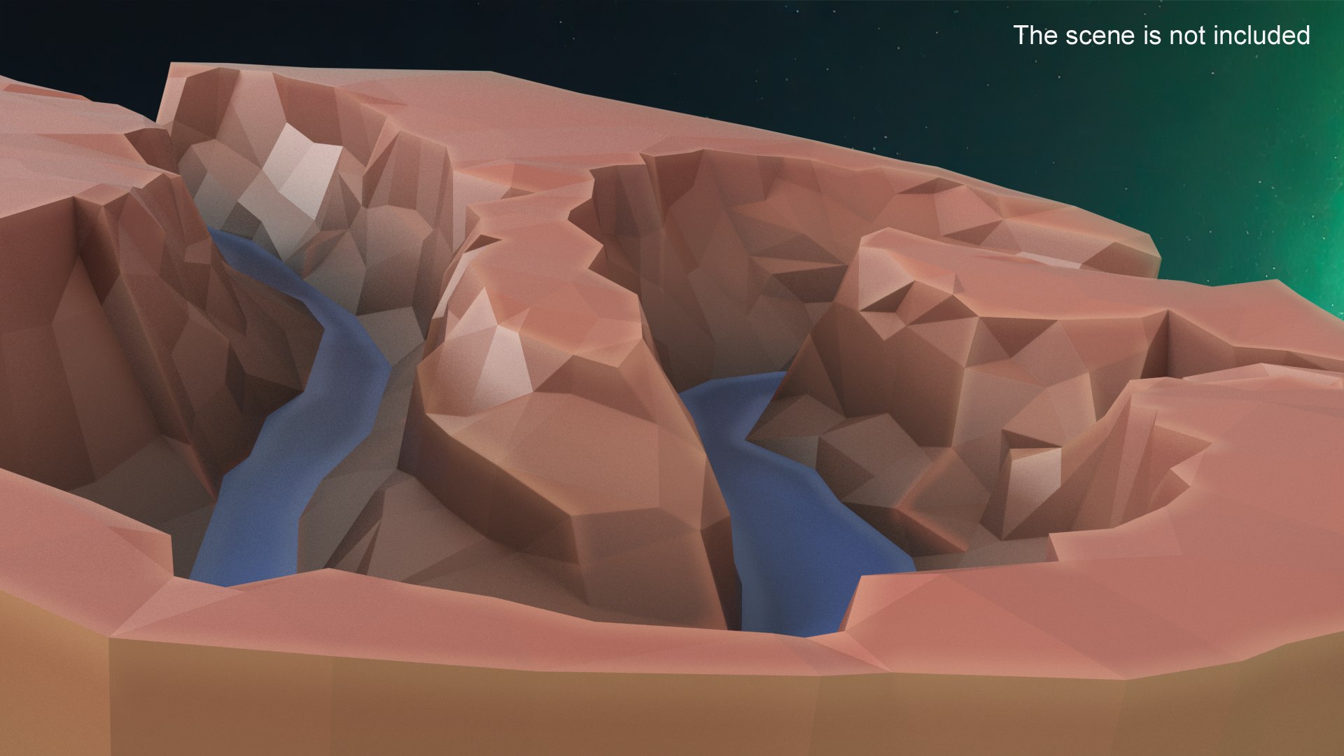 3D Low Poly Cartoon Model Grand Canyon - TurboSquid 2382957