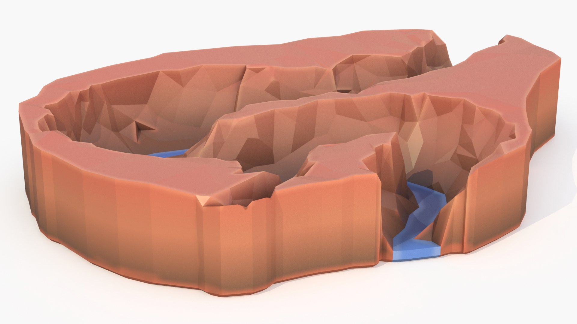 3D Low Poly Cartoon Model Grand Canyon - TurboSquid 2382957