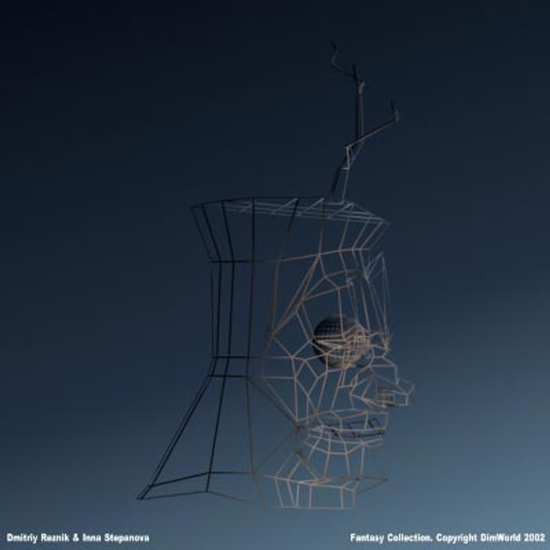 3d model fantasy character dendroid