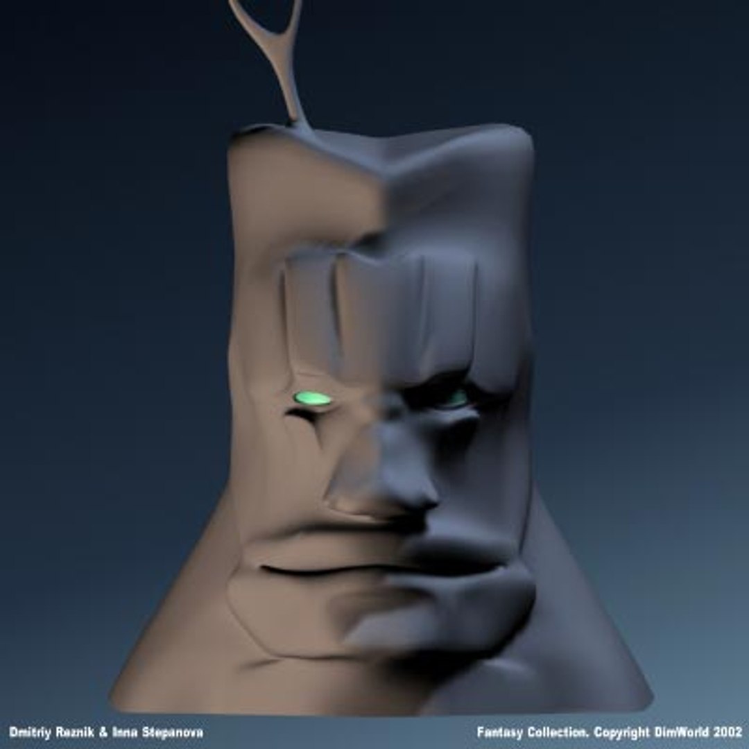 3d model fantasy character dendroid