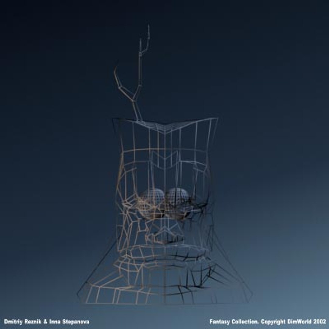 3d model fantasy character dendroid