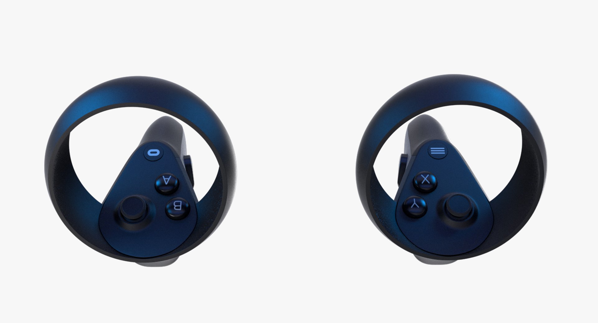 Oculus Quest Controllers 3D Model - TurboSquid 1395486