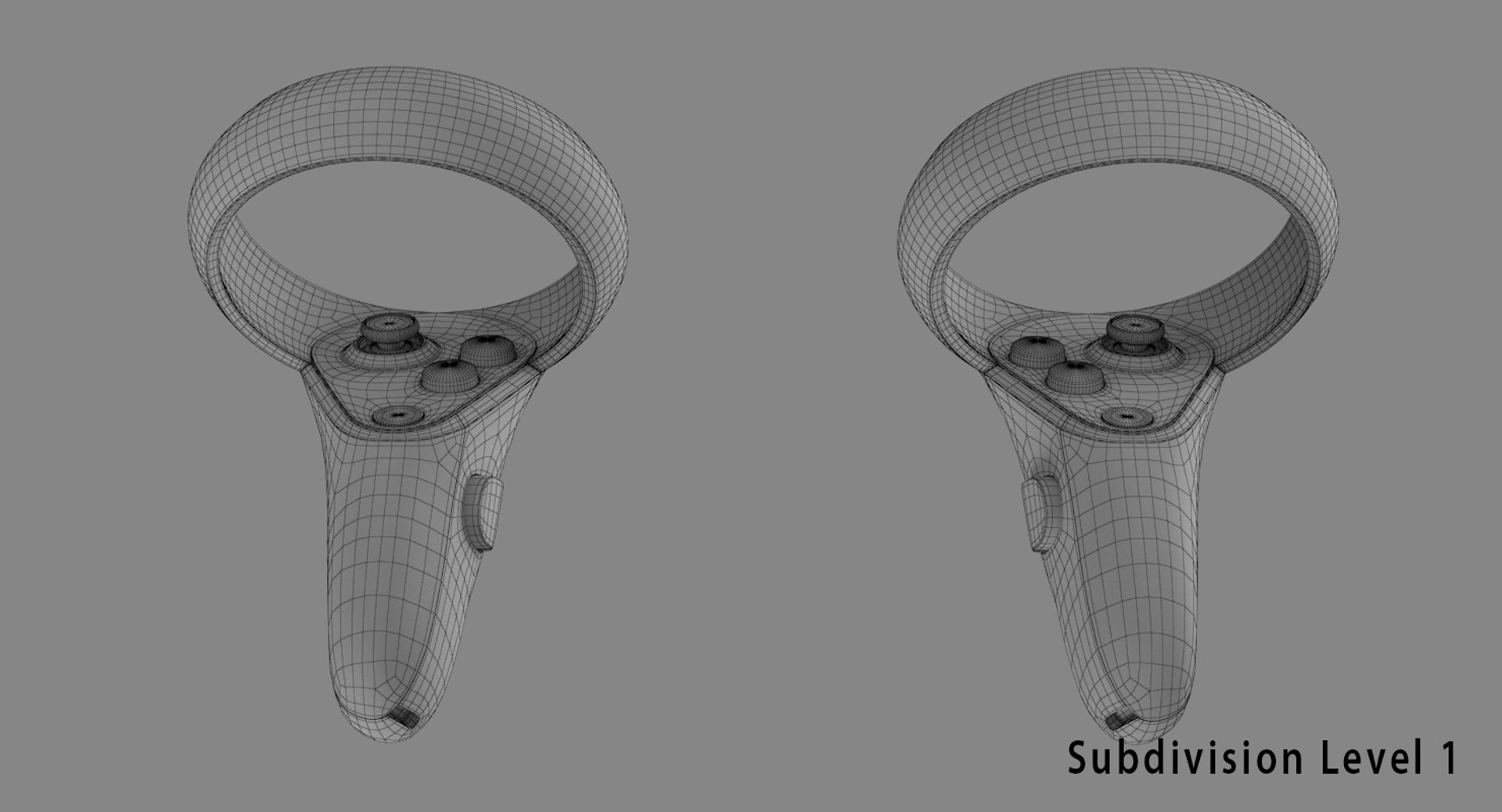 Oculus Quest Controllers 3D Model - TurboSquid 1395486