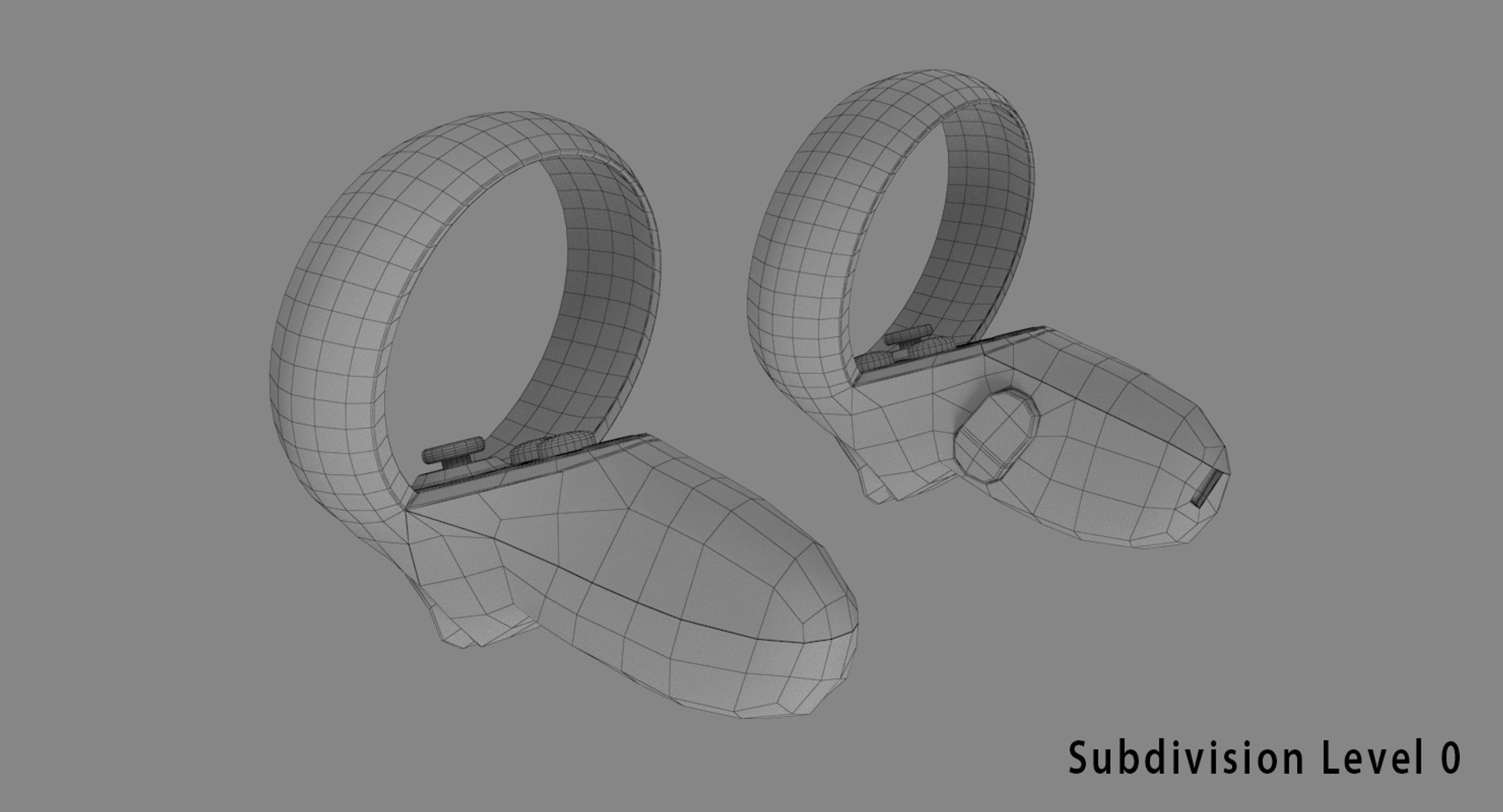 Oculus Quest Controllers 3D Model - TurboSquid 1395486