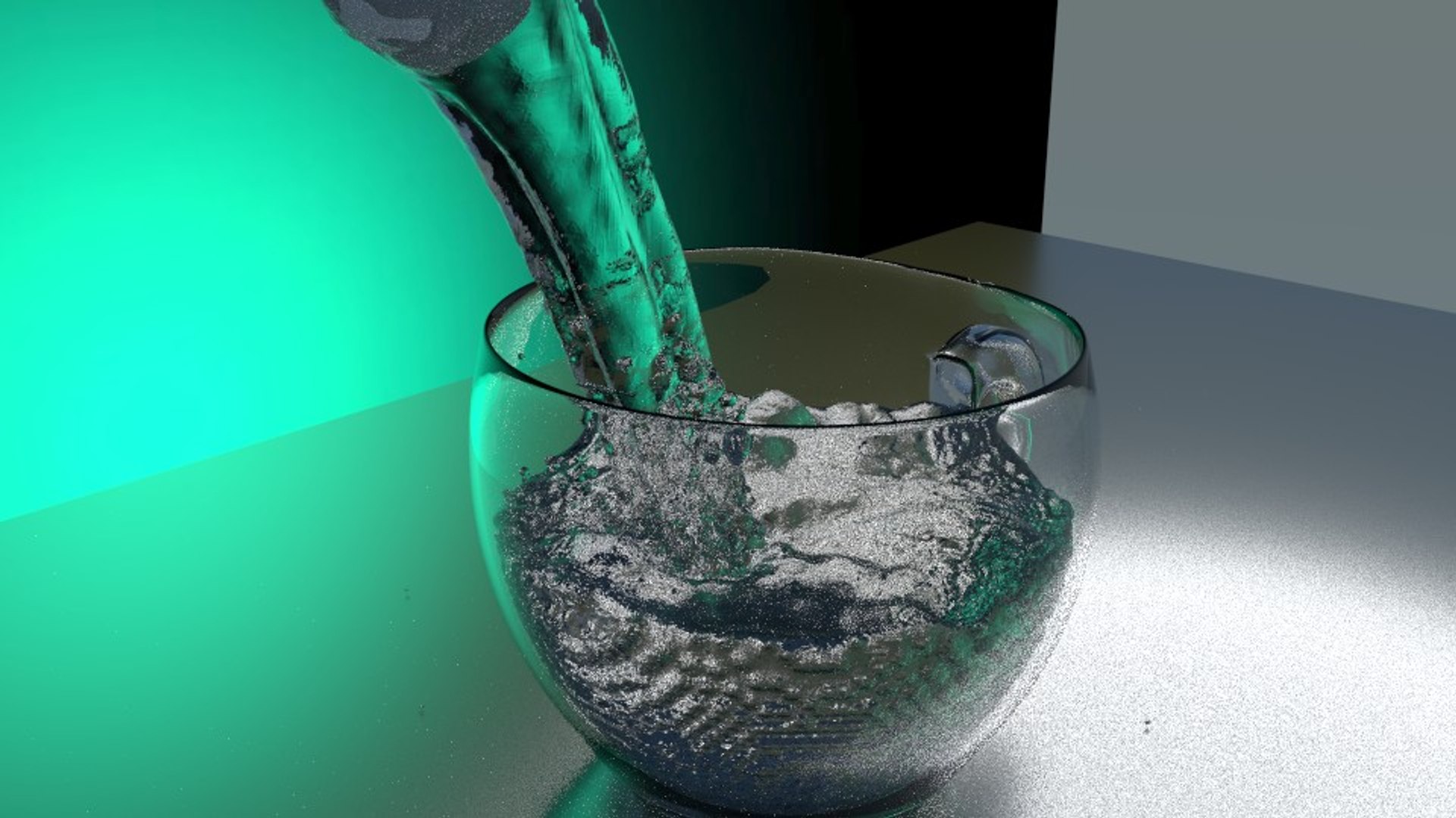 Simple Cup Water Animation 3d Model