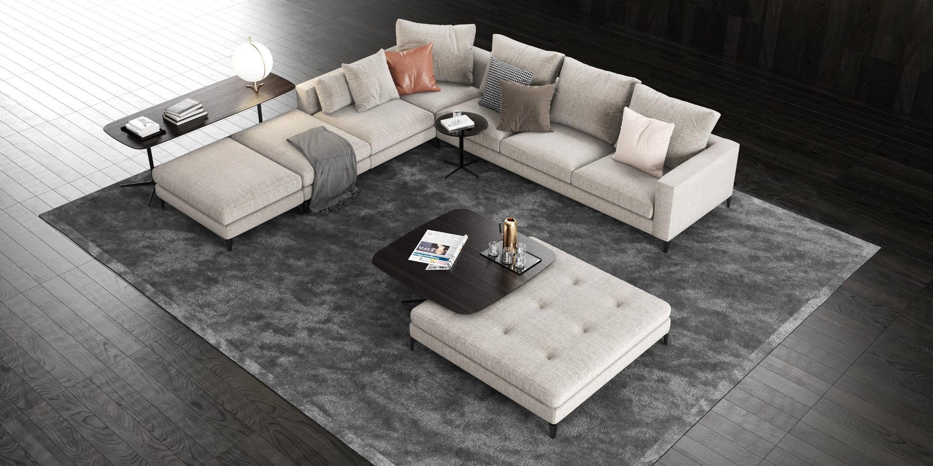 Minotti Andersen Sofa 3D Model - TurboSquid 1241190