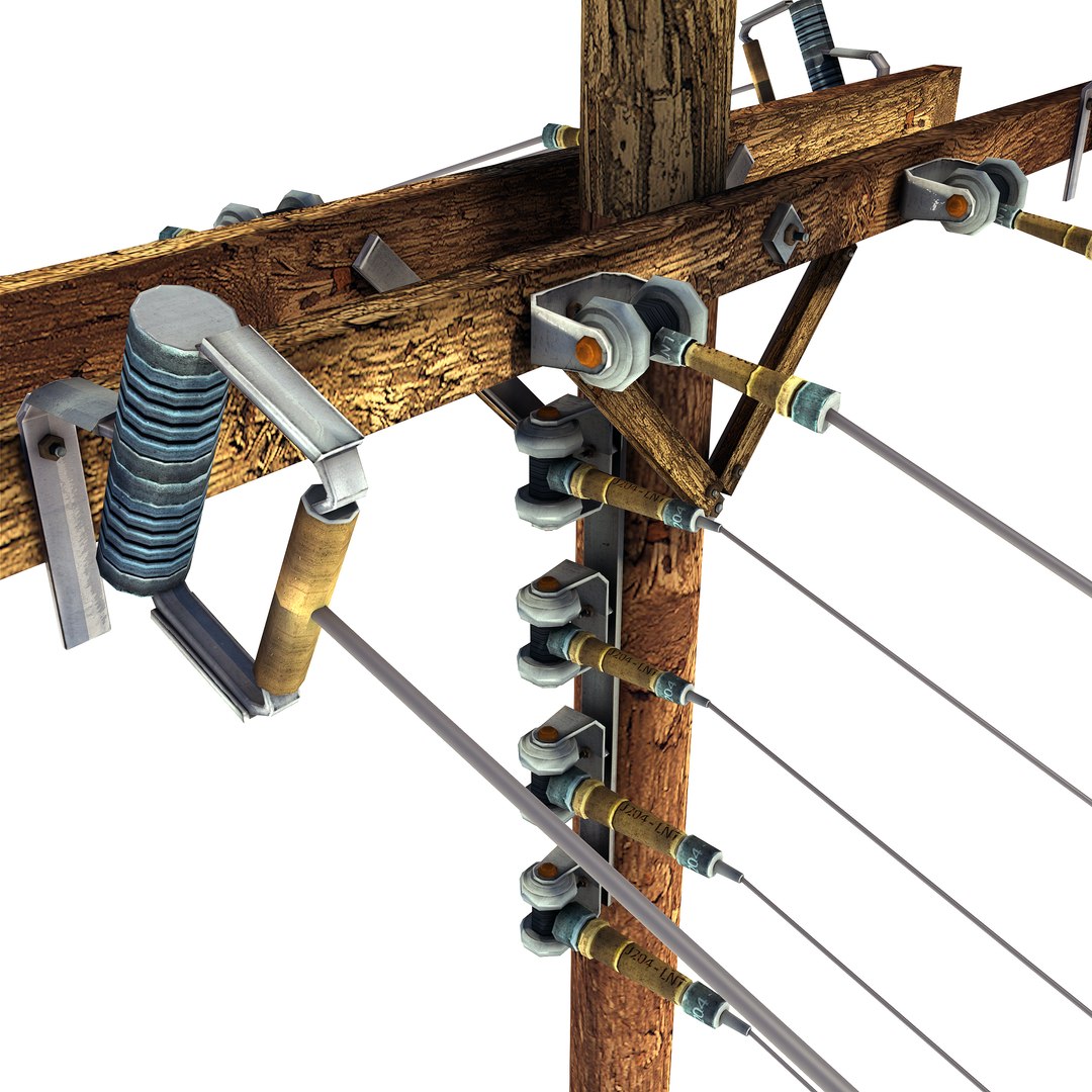 Utility Pole 3d Model