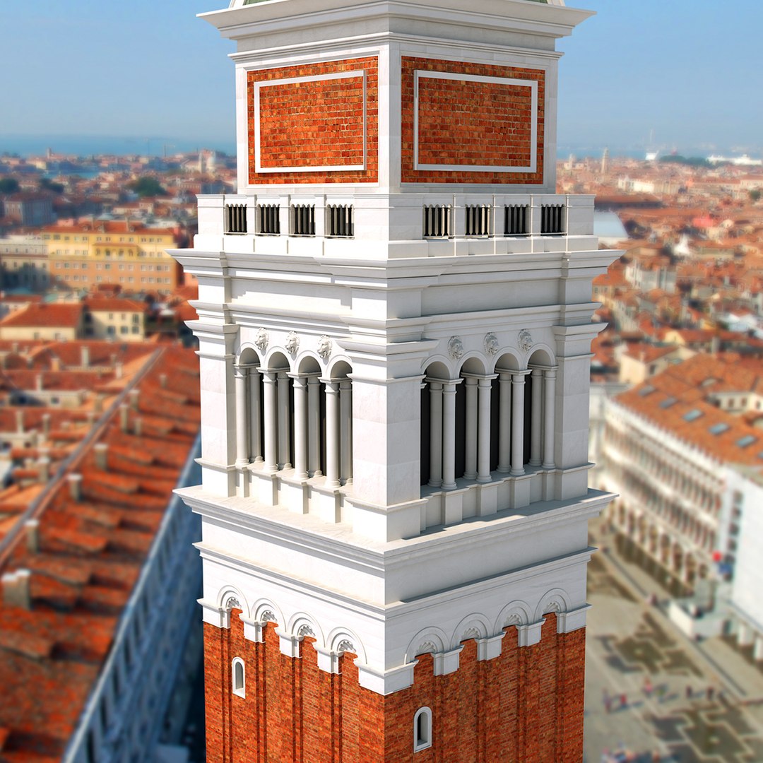 3D Model Tower Modeled St - TurboSquid 1182786