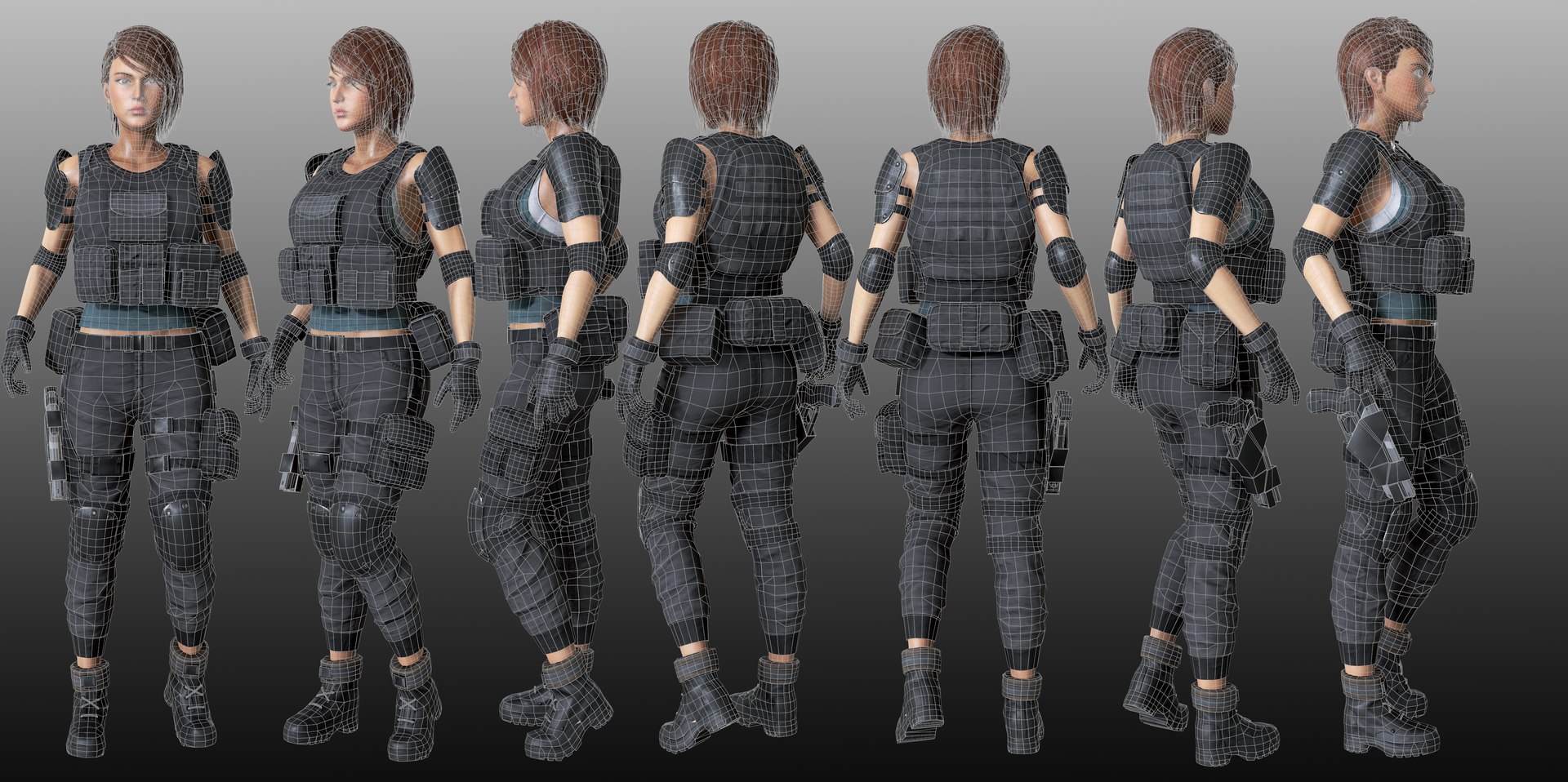 3D Survivor Character Female - TurboSquid 1694873